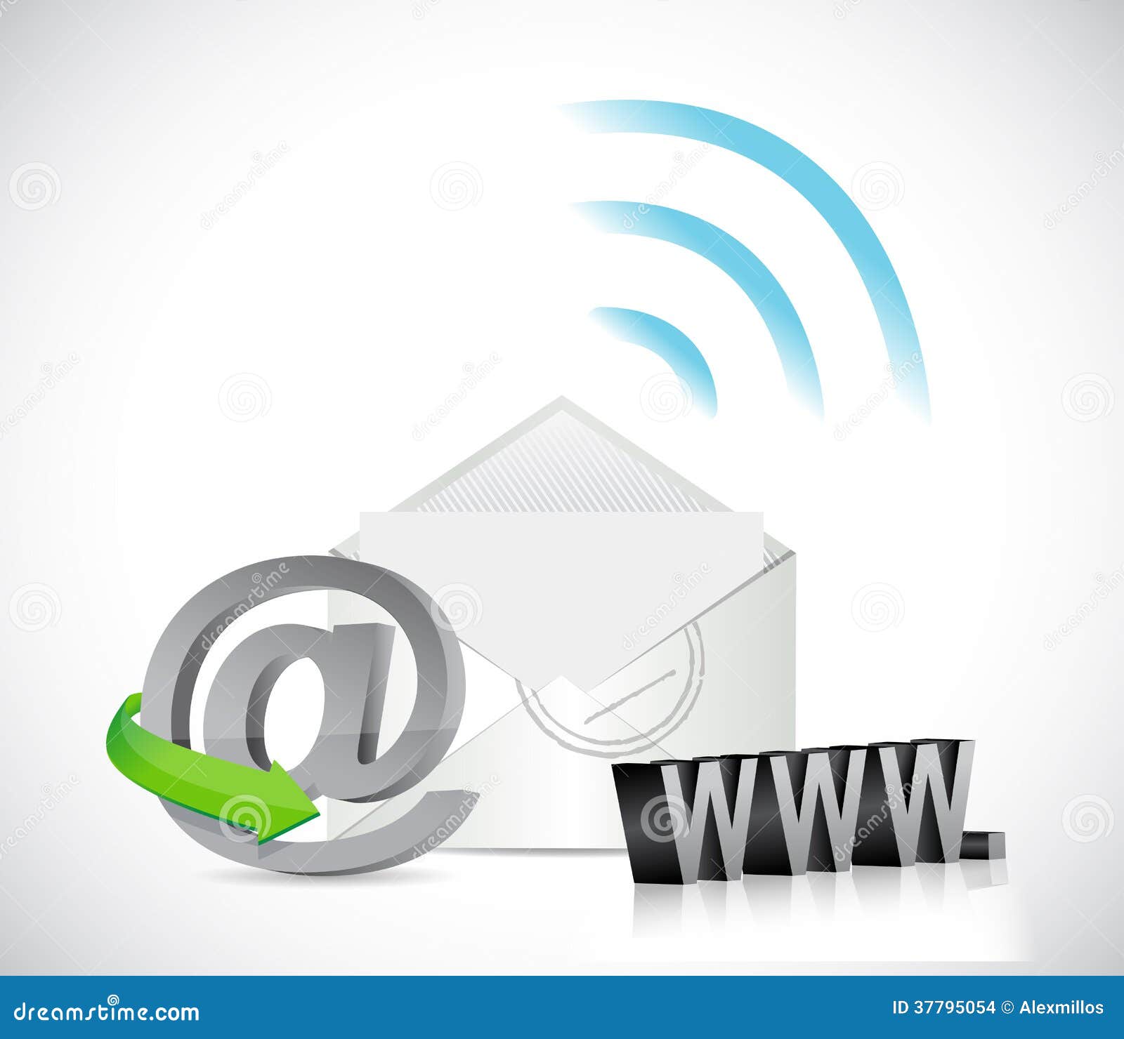 Envelope Email Connection Illustration Design Stock Illustration ...