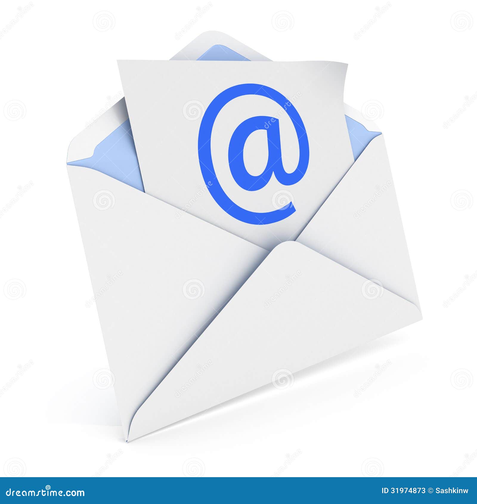 Envelope with email stock illustration. Illustration of newsletter ...