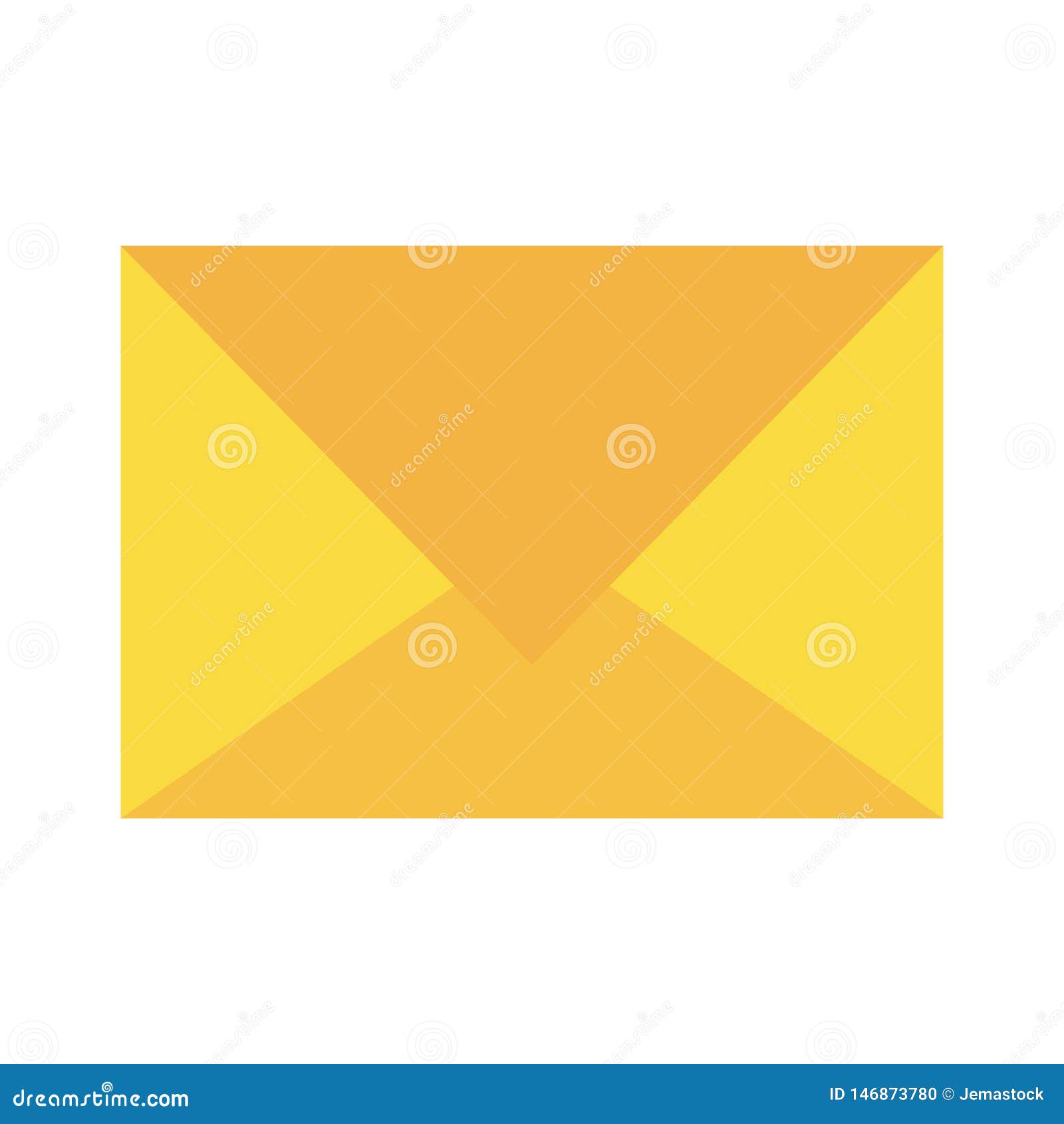 Envelope Email Symbol Isolated Stock Vector - Illustration of post ...