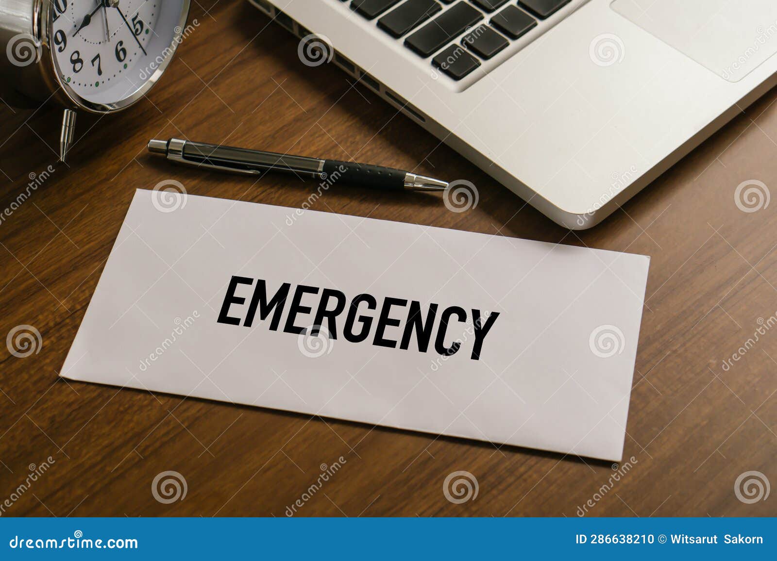 Envelope with EMERGENCY Fund Word for Saving Emergency Money.Saving for ...
