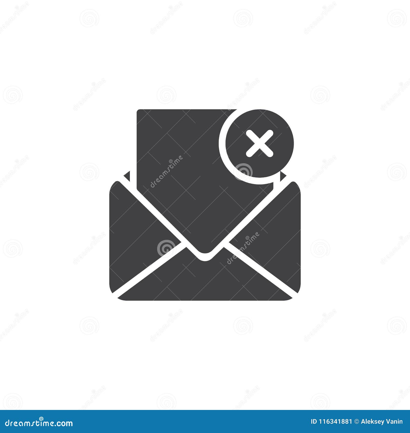 Envelope Error Mail Vector Icon Stock Vector - Illustration of design ...