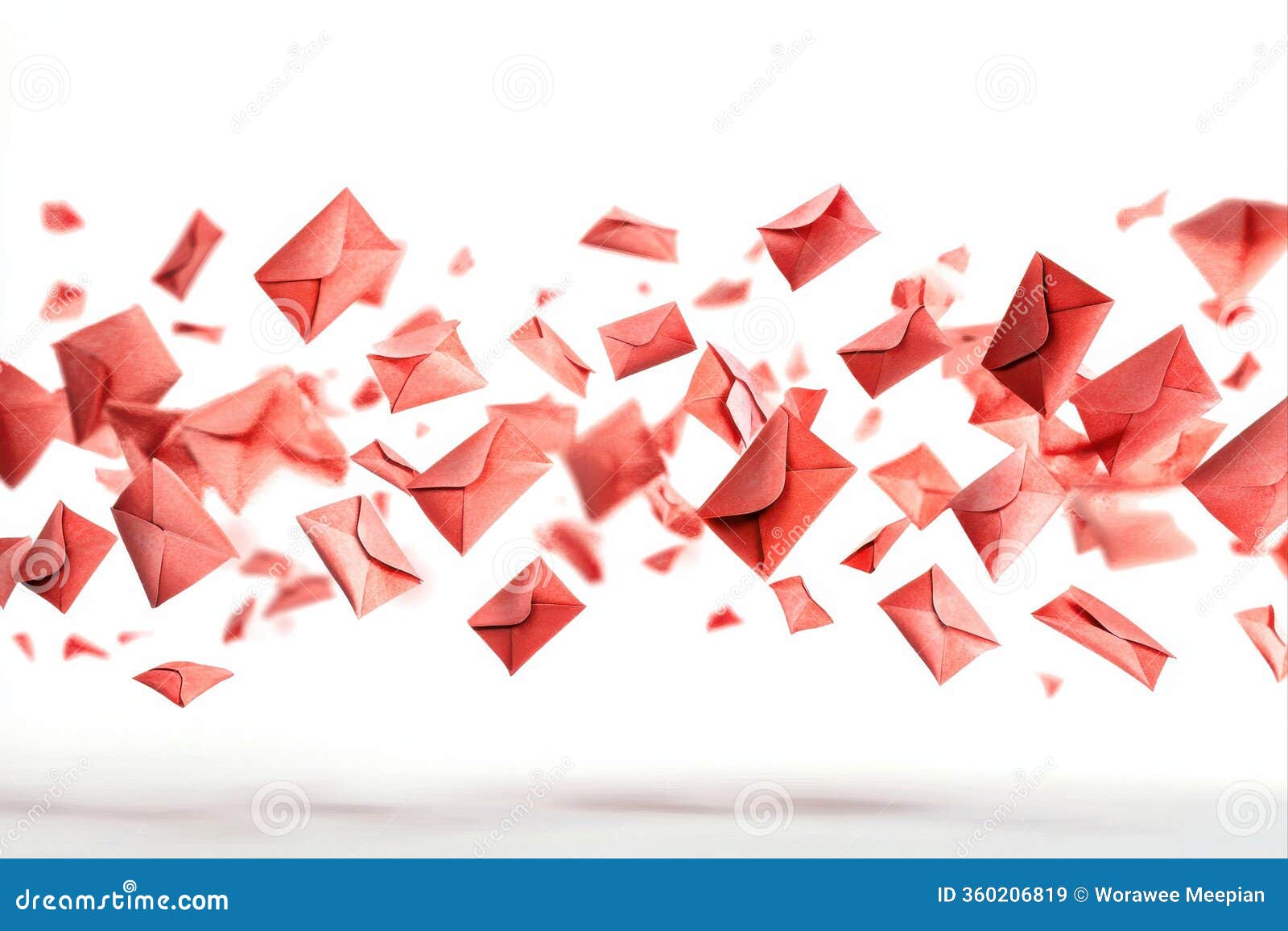 Envelope Explosion Romantic Letters in Motion Digital Art Minimalist ...