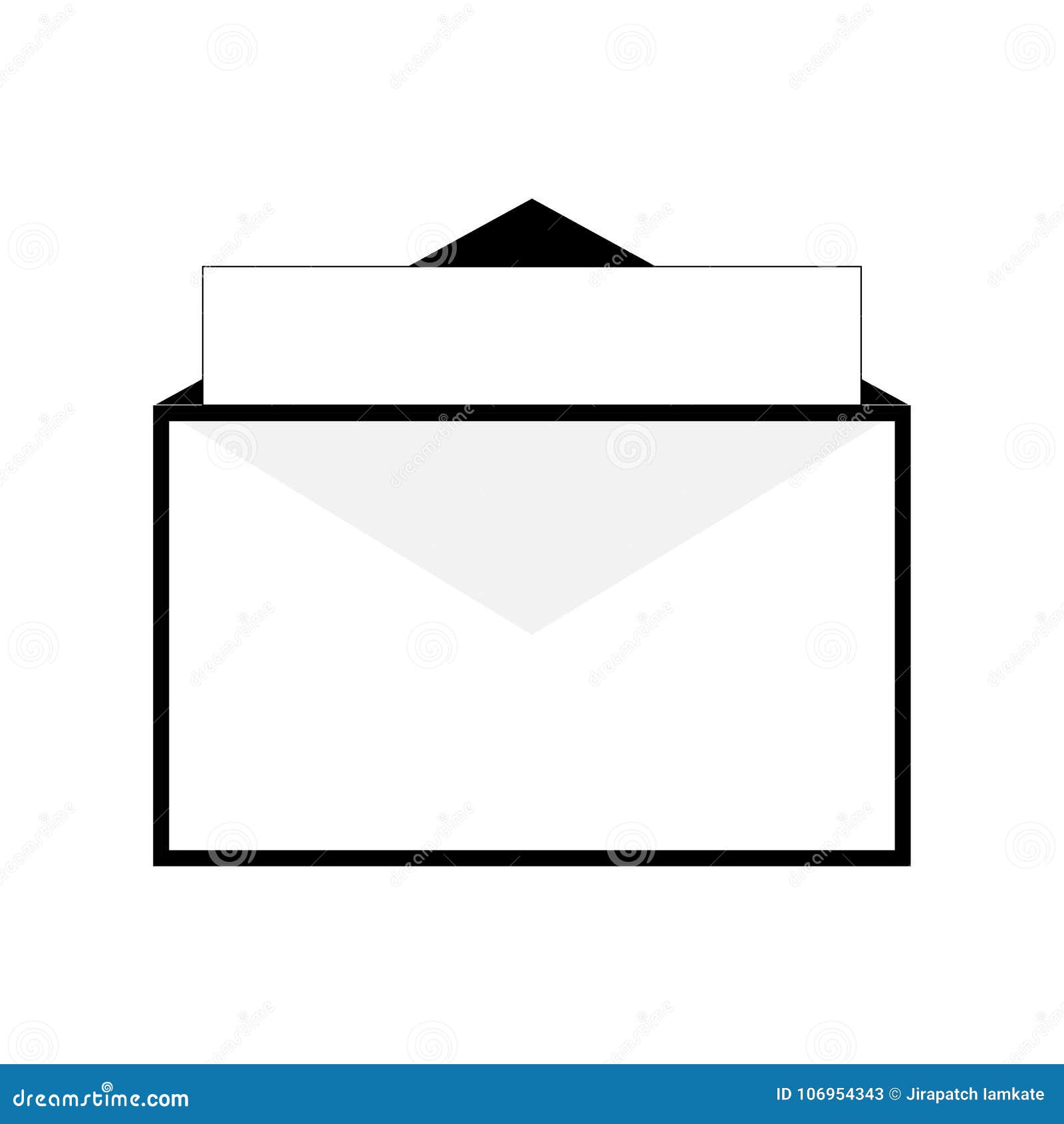 Envelop flat icon vector stock vector. Illustration of commerce - 106954343