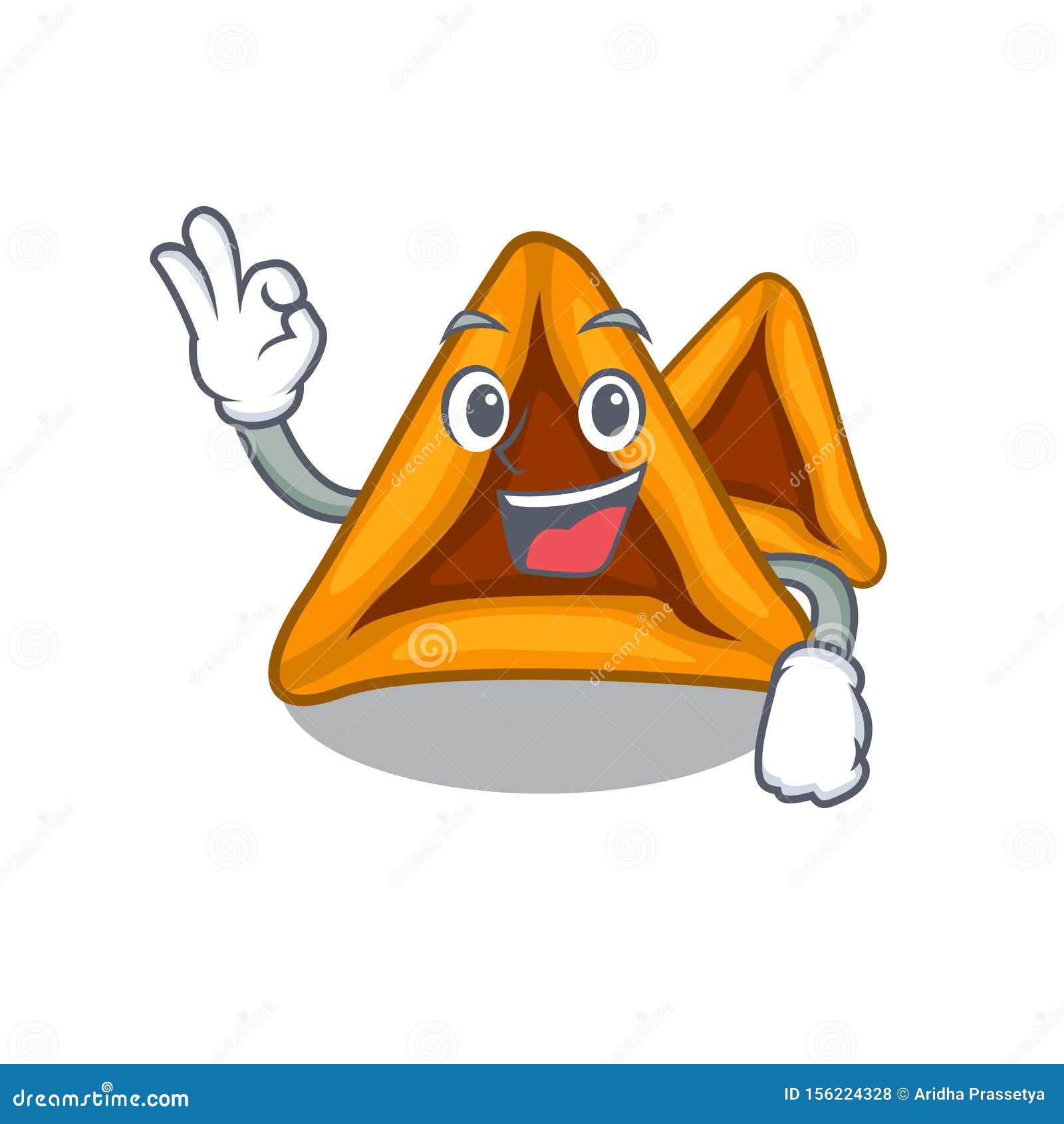 With Envelope Hamantaschen Cookies with the Cartoon Shape Stock Vector ...