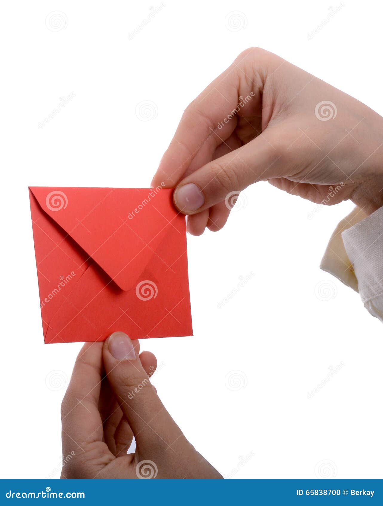 Envelope in hand stock photo. Image of medium, concepts - 65838700