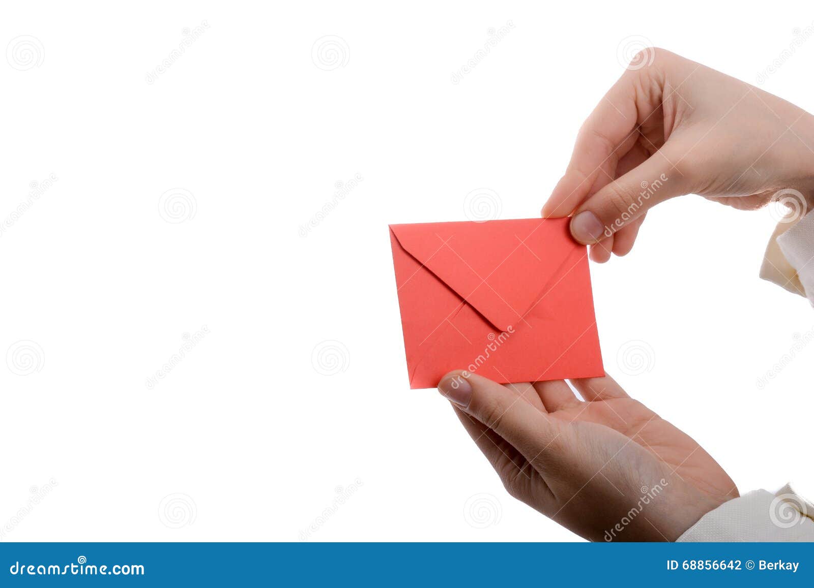 Envelope in hand stock photo. Image of send, information - 68856642