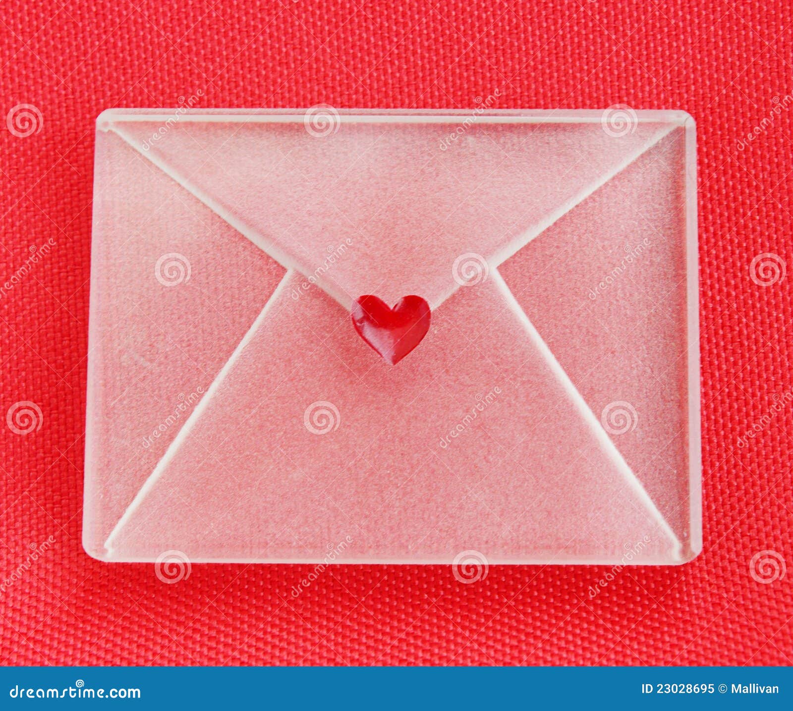 Envelope with heart stock image. Image of modern, gift - 23028695