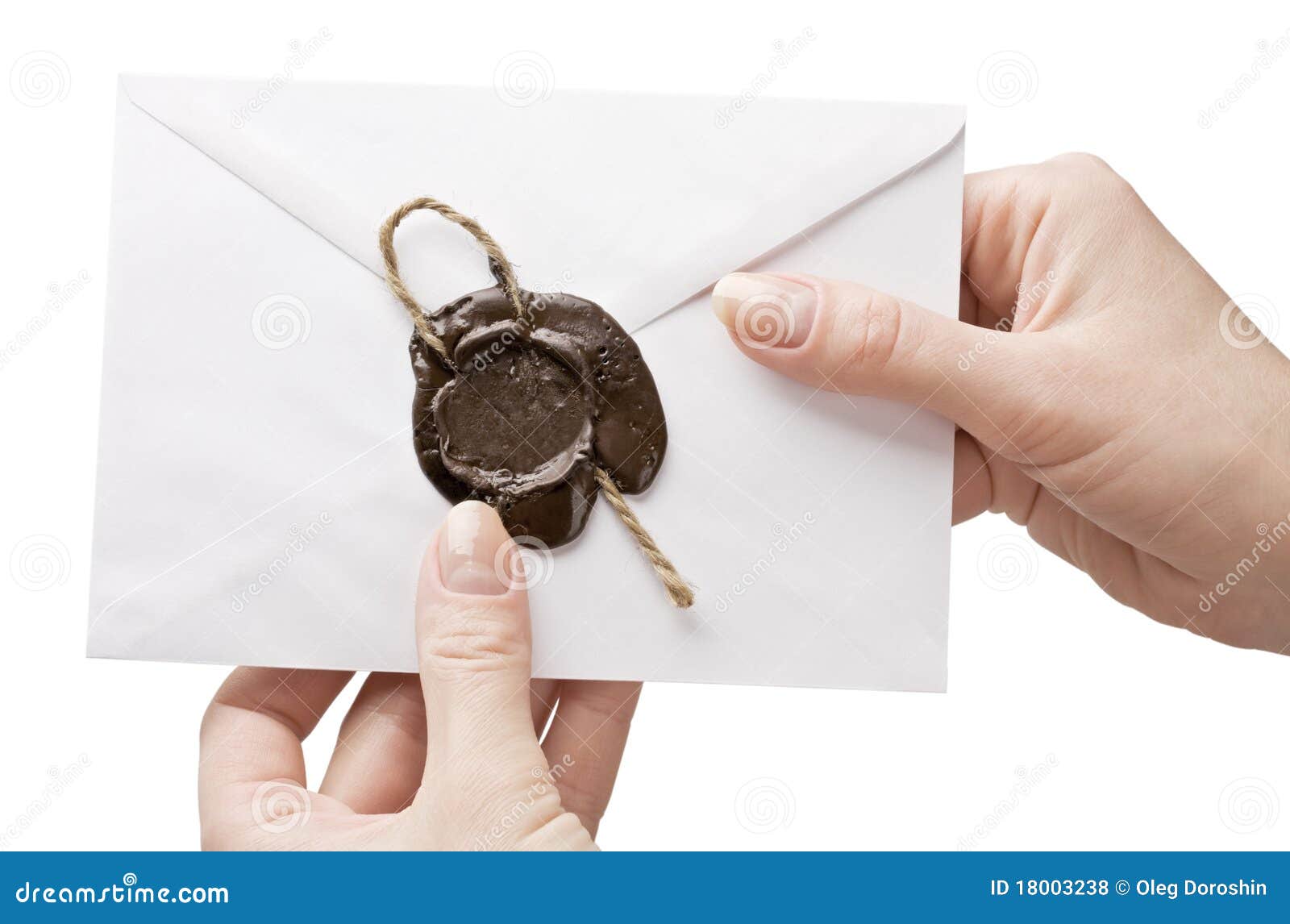 Envelope in his hand stock photo. Image of mail, secrecy - 18003238