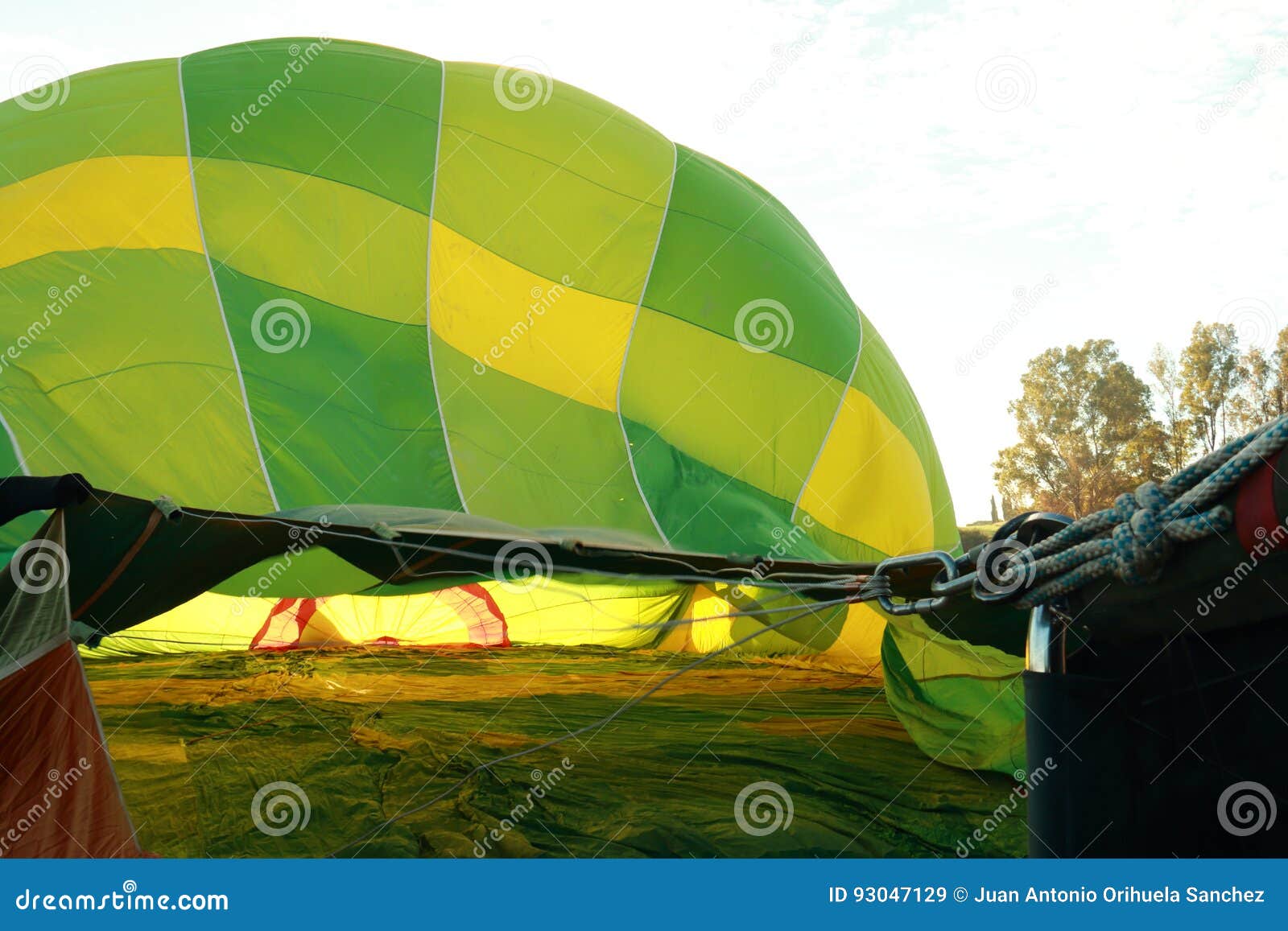 The Envelope of a Hot Air Balloon Stock Image - Image of sport, globe ...
