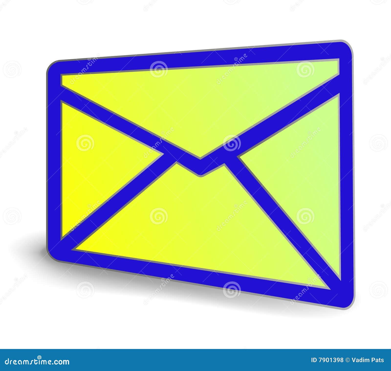 Envelope icon stock vector. Illustration of icon, sign - 7901398