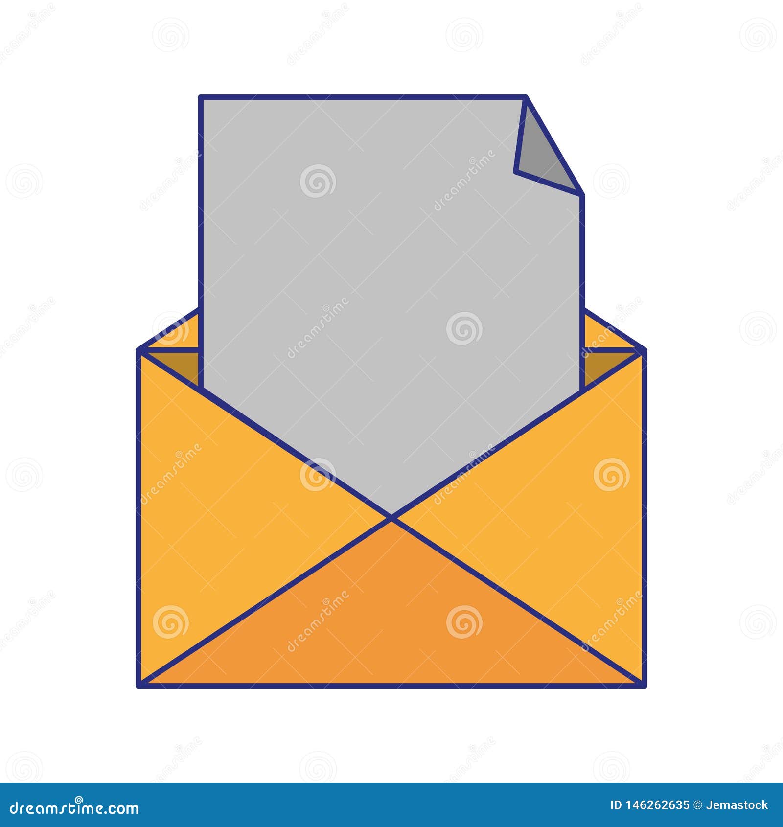 Envelope icon cartoon stock vector. Illustration of envelop - 146262635