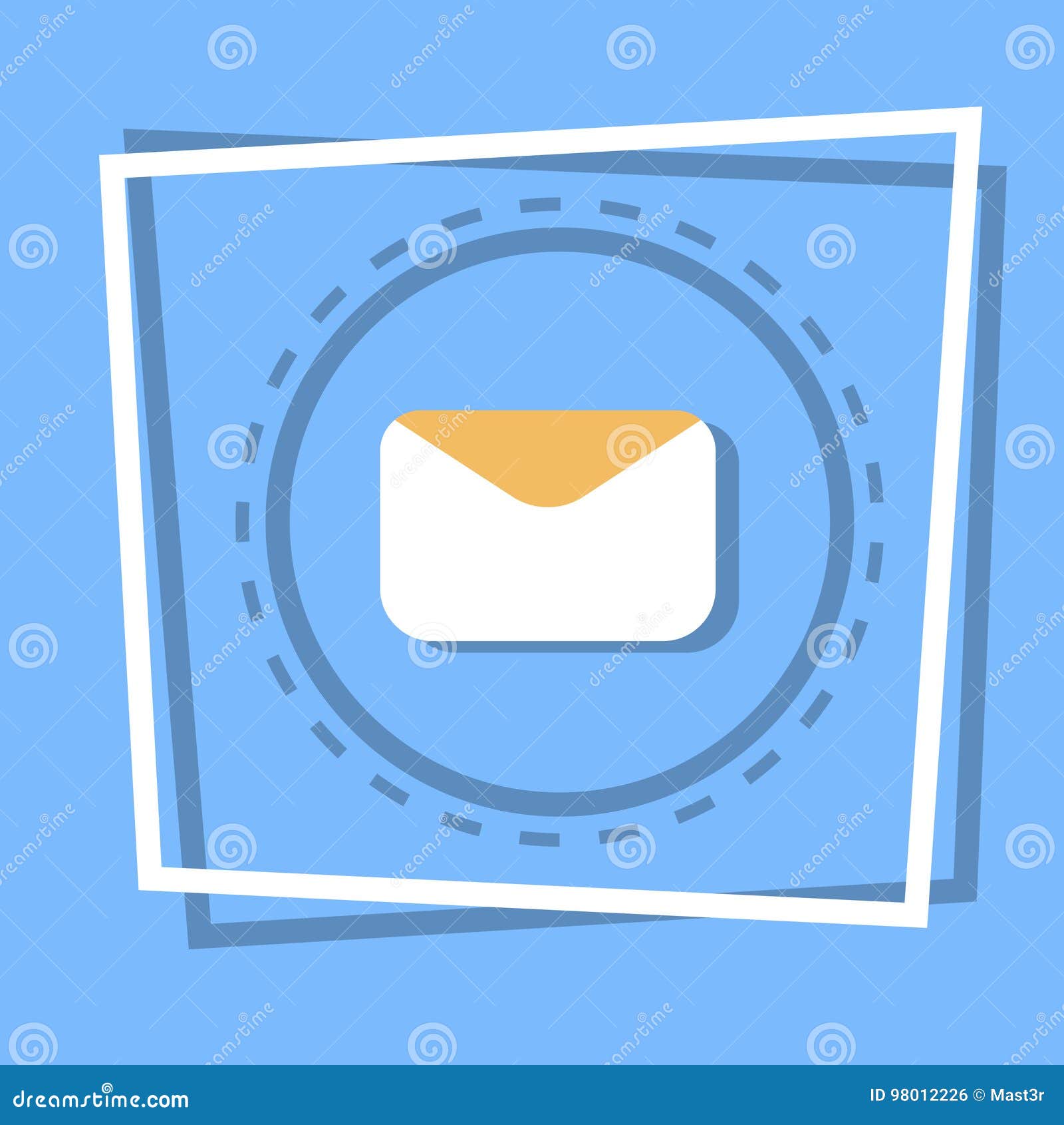 Envelope Icon Email Message Concept Stock Vector - Illustration of ...