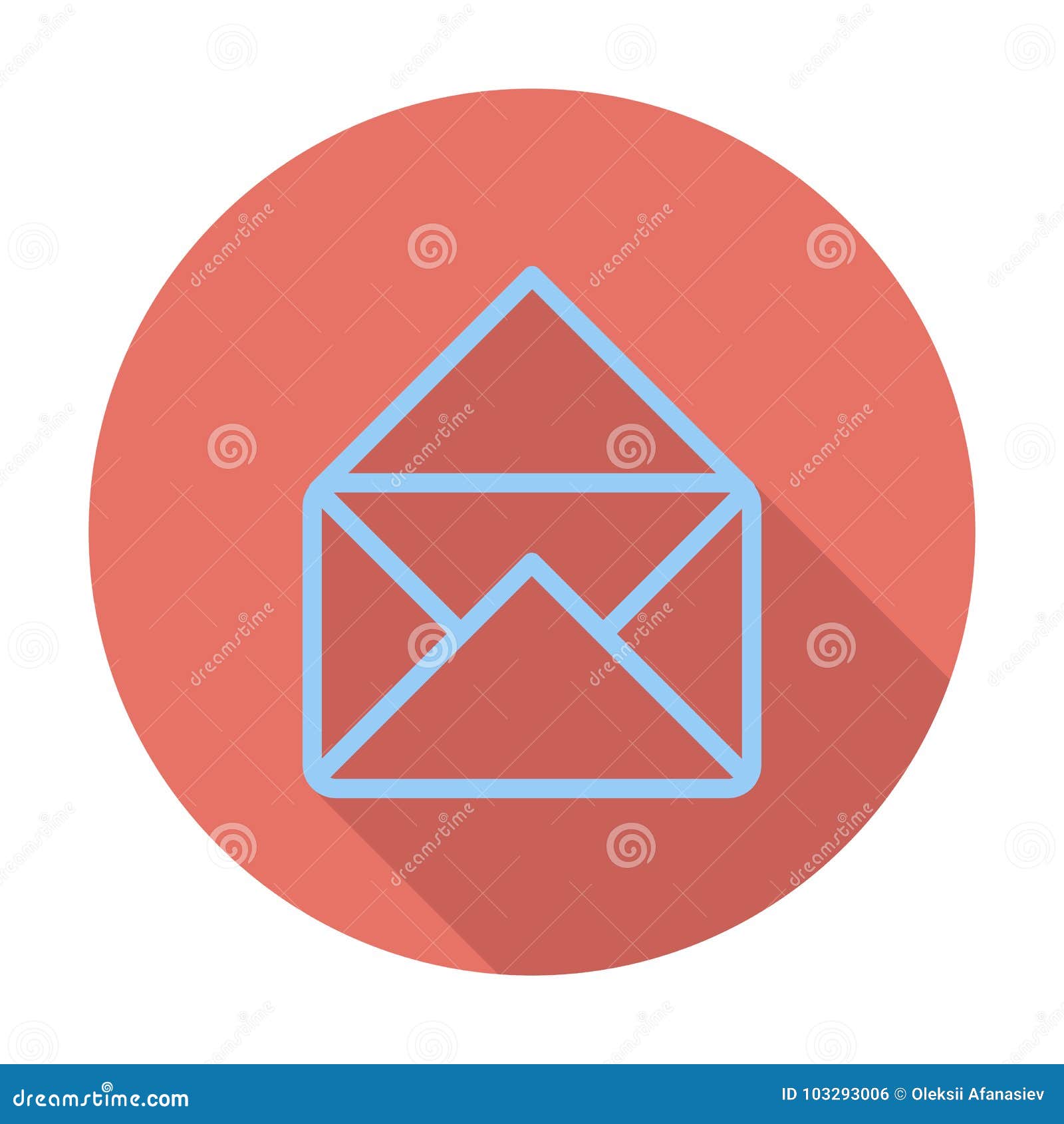Envelope icon. stock vector. Illustration of interface - 103293006