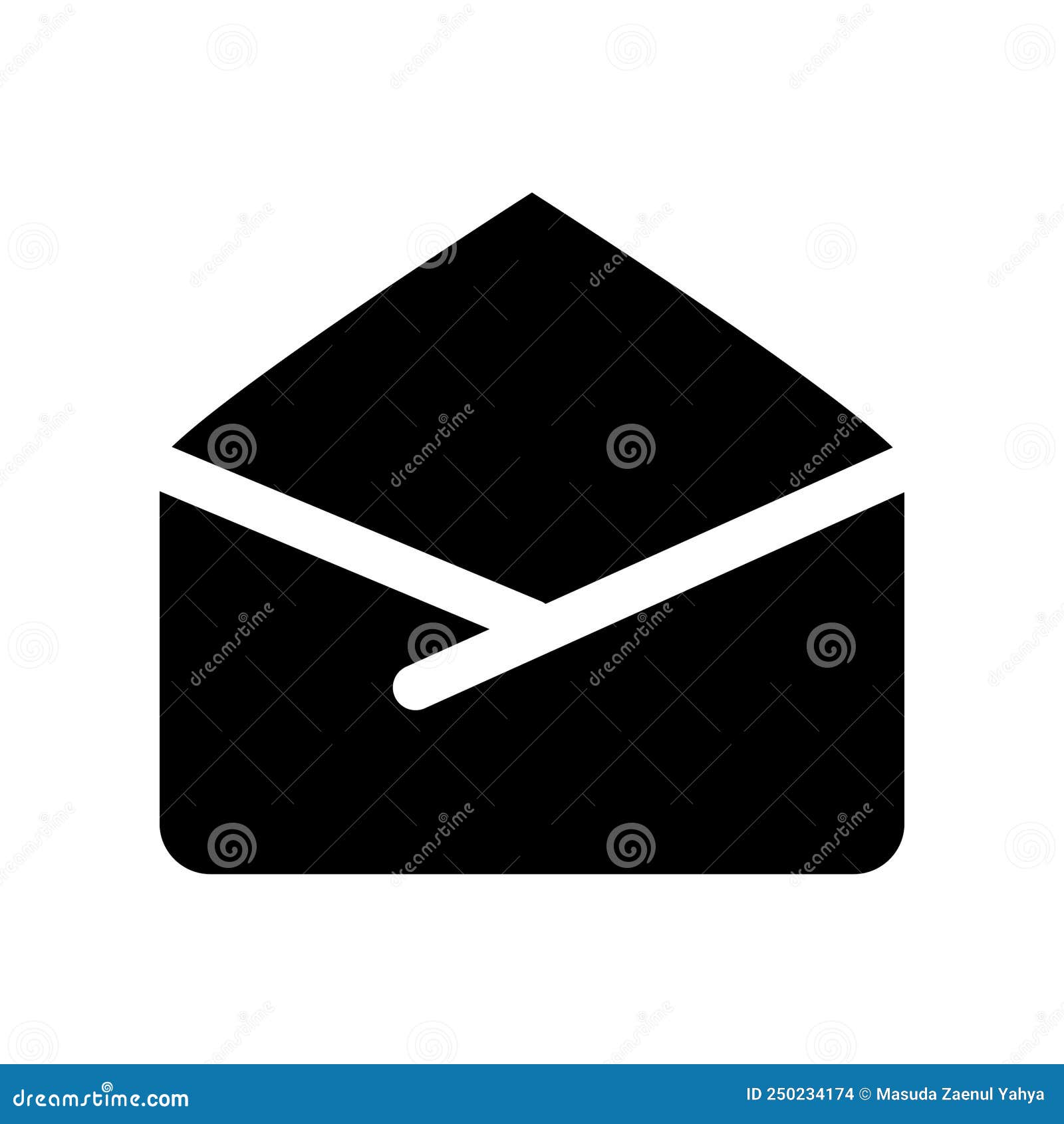 Envelope icon stock vector. Illustration of address - 250234174