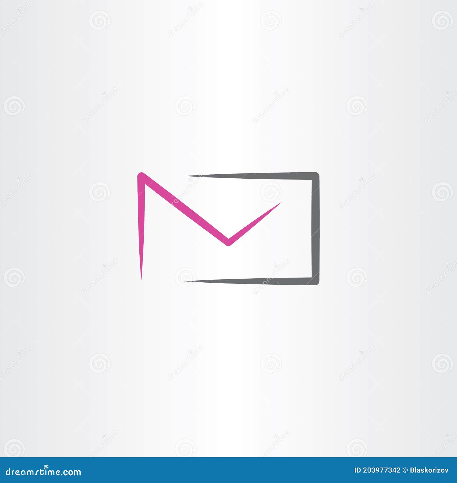 Envelope Icon Logo Vector Symbol Element Stock Vector - Illustration of ...