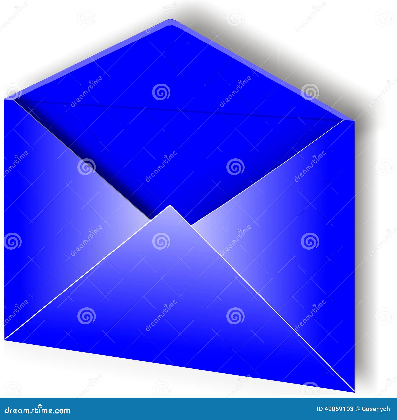 Envelope stock illustration. Illustration of shape, symbol - 49059103