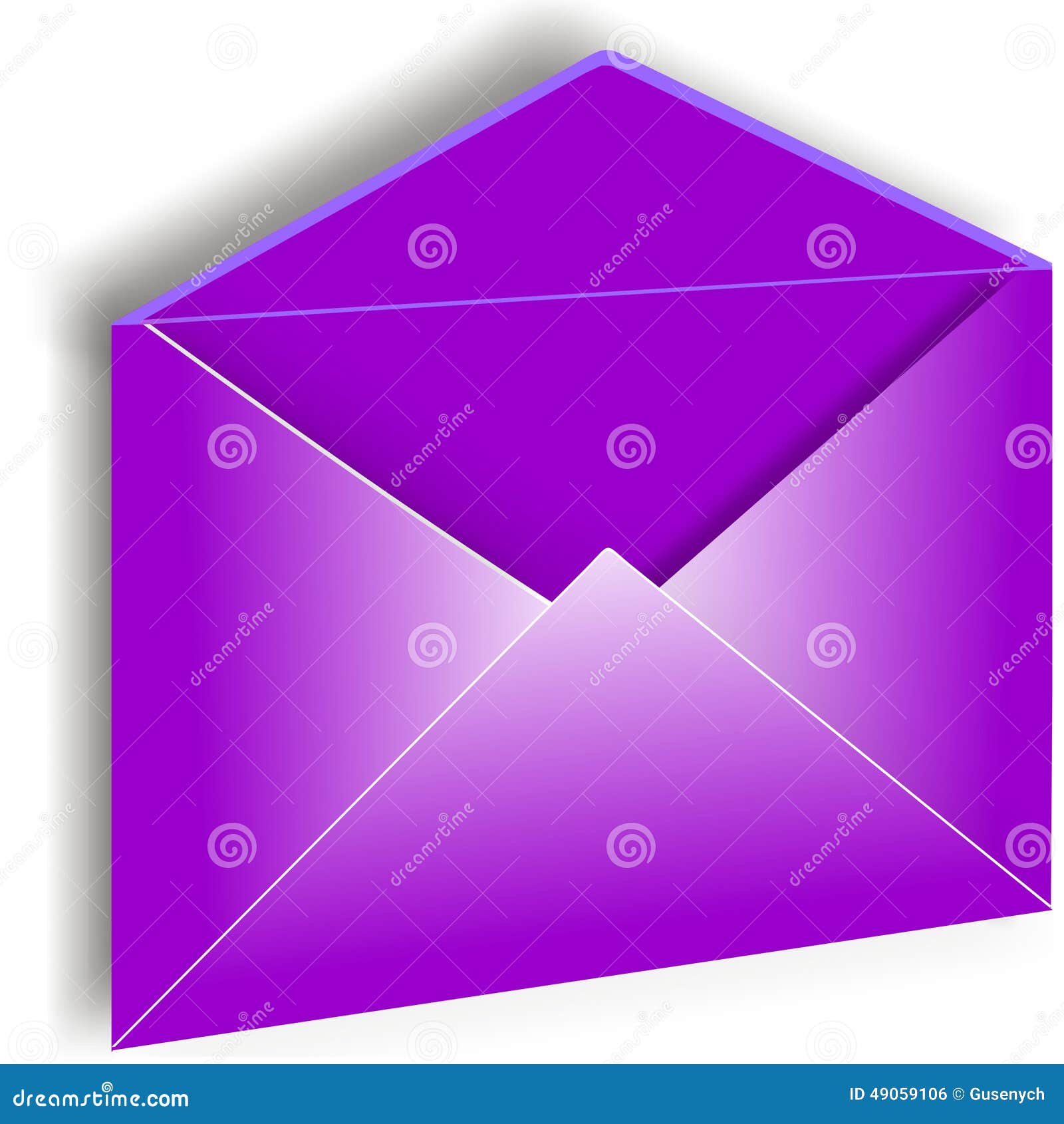 Envelope stock illustration. Illustration of magenta - 49059106