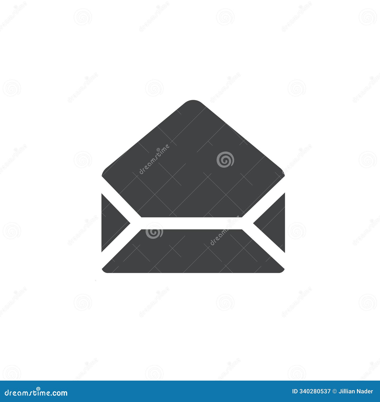 Envelope Icon Simple Vector Symbol Stock Vector - Illustration of icon ...