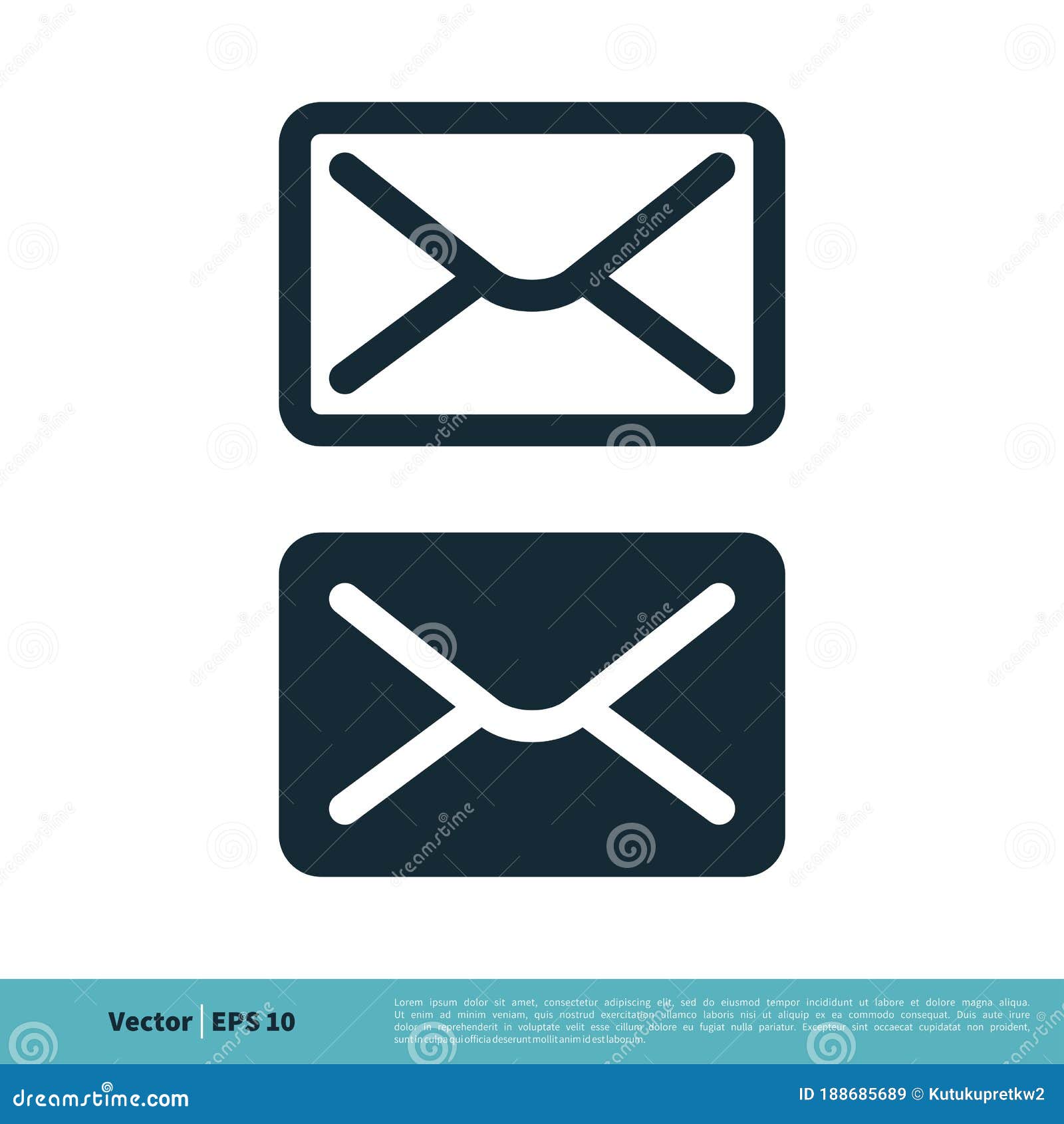 Envelope Icon Vector Logo Template Illustration Design. Vector EPS 10 ...