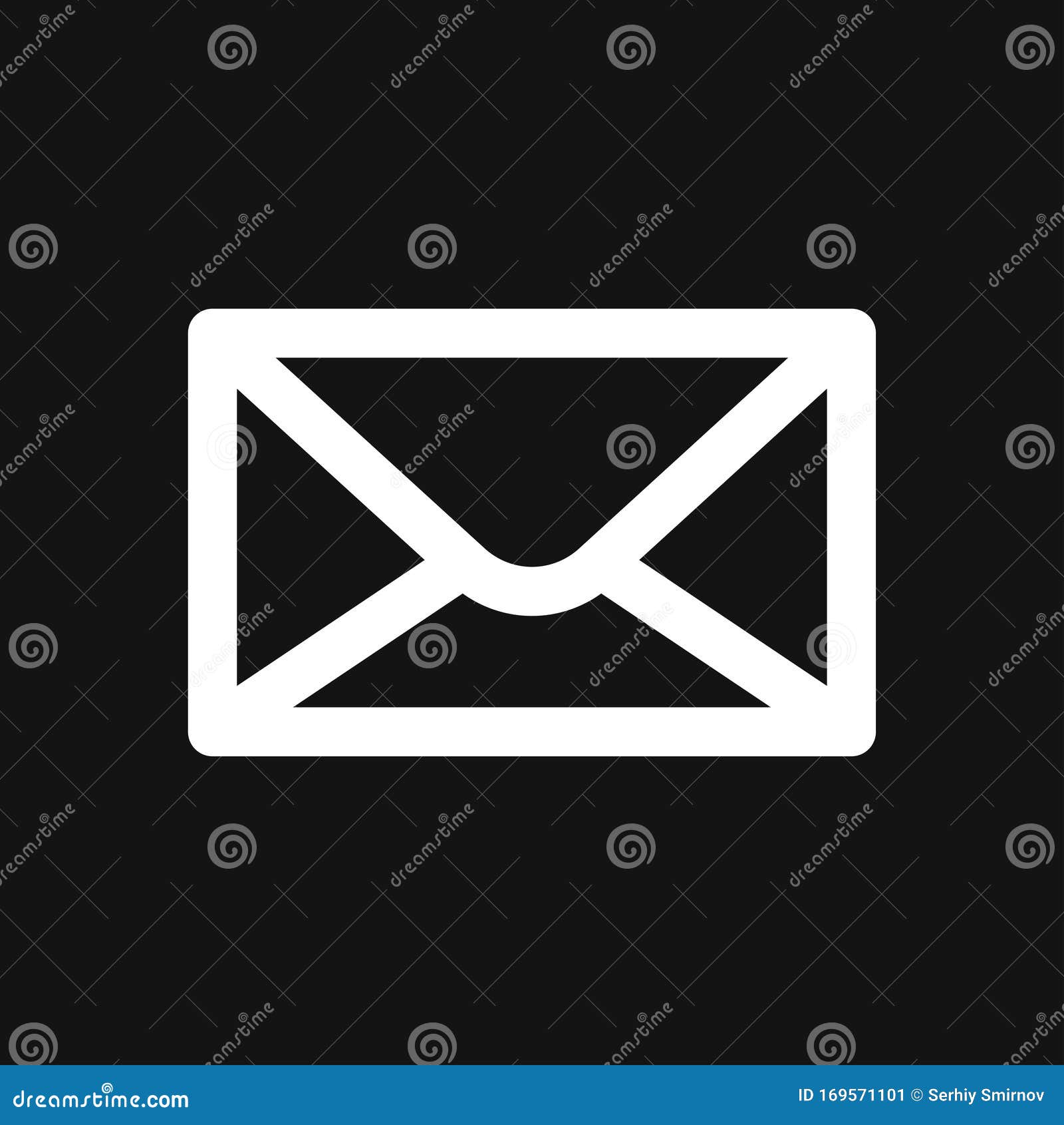 Envelope Icon, Vector Mail Envelope and Letter Symbol Stock ...
