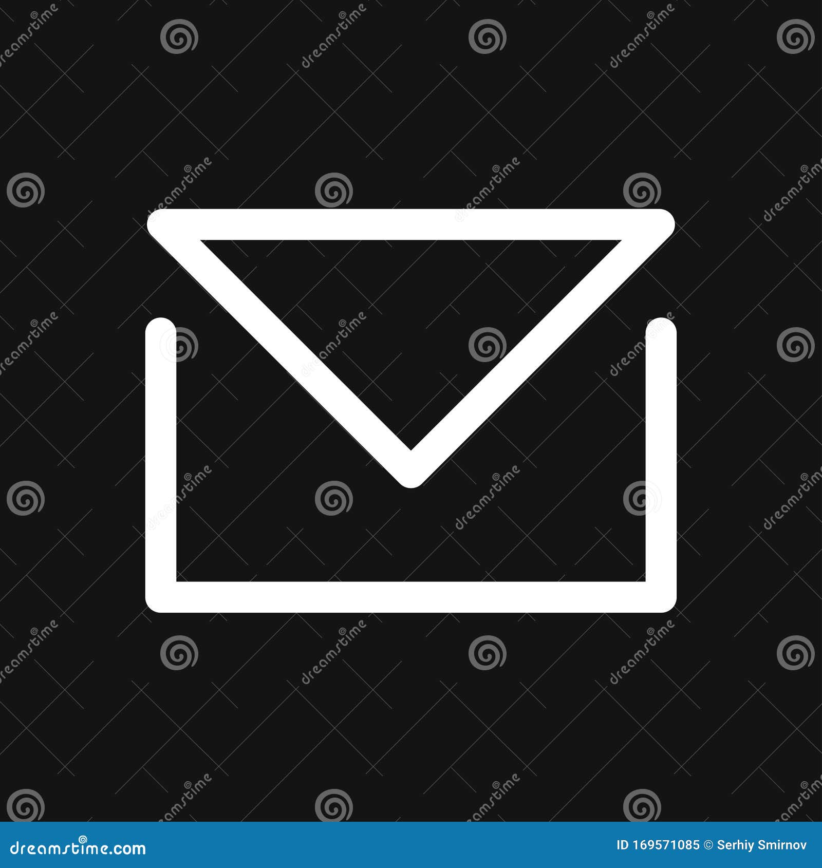 Envelope Icon, Vector Mail Envelope and Letter Symbol Stock ...