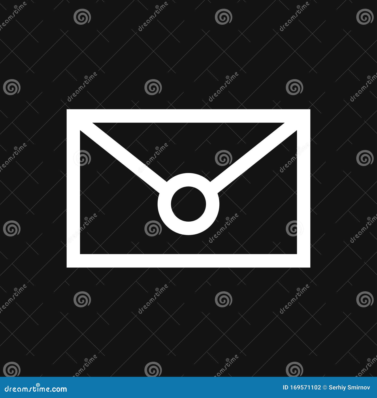 Envelope Icon, Vector Mail Envelope and Letter Symbol Stock ...