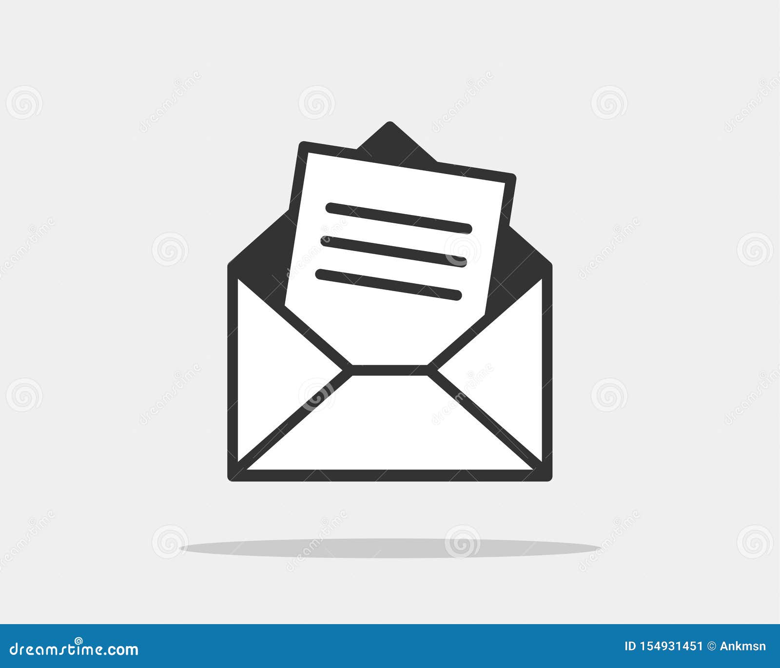 Envelope Icons Letter. Envelop Icon Vector Template. Mail Symbol ...