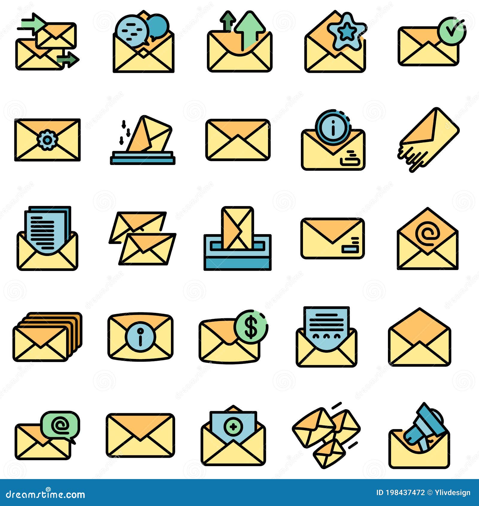 Envelope Icons Vector Illustration | CartoonDealer.com #42400002