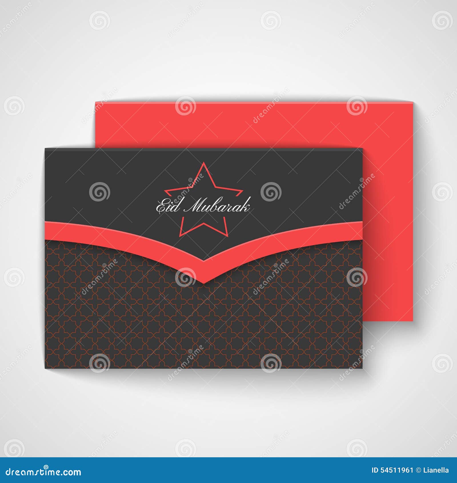 Envelope with Islamic Pattern Stock Vector - Illustration of message ...
