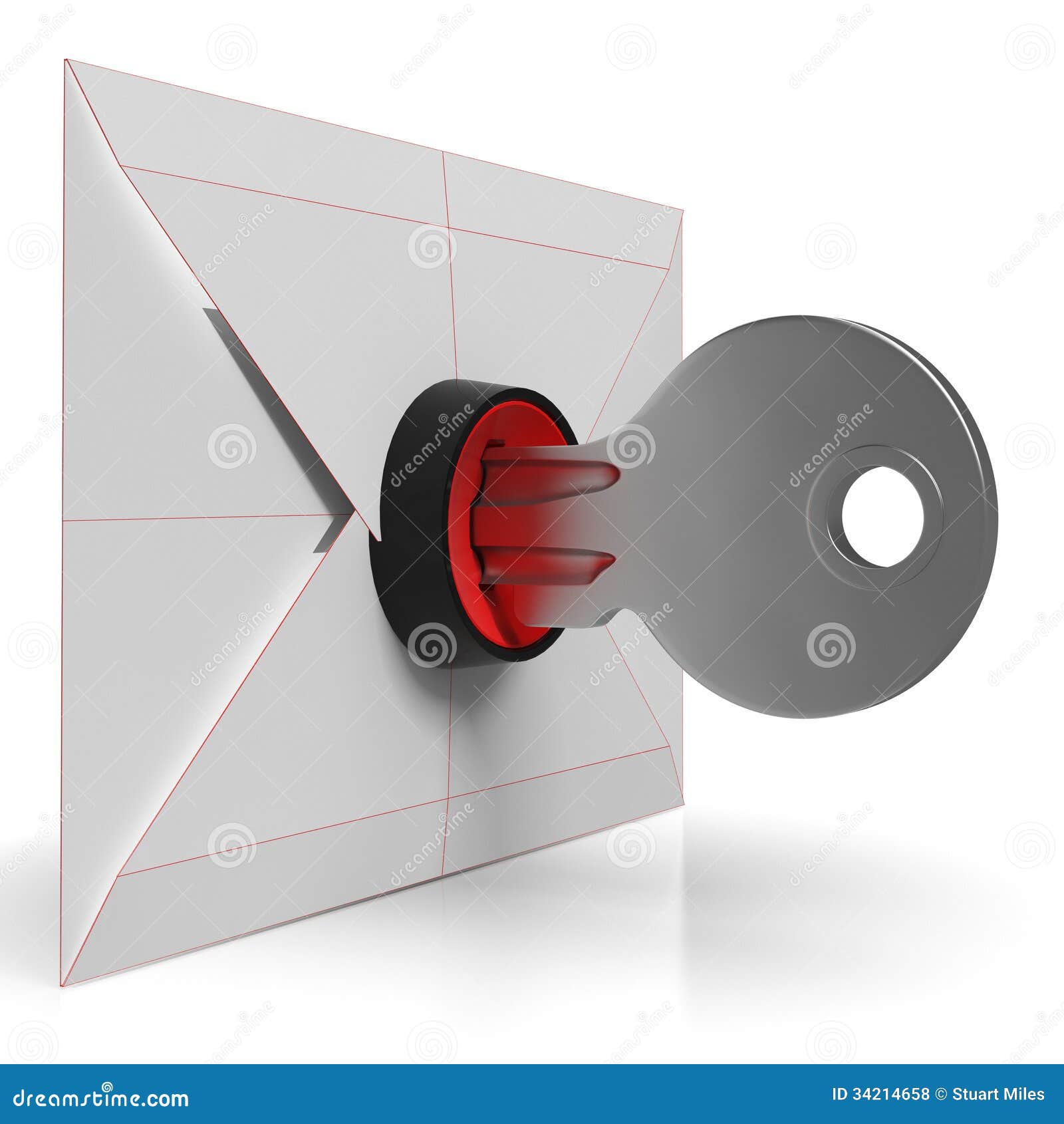 Secure Email Symbols Vector Illustration | CartoonDealer.com #143507322