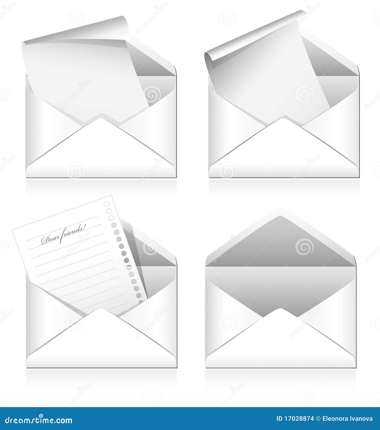 Envelope with letter stock vector. Illustration of paper - 17028874