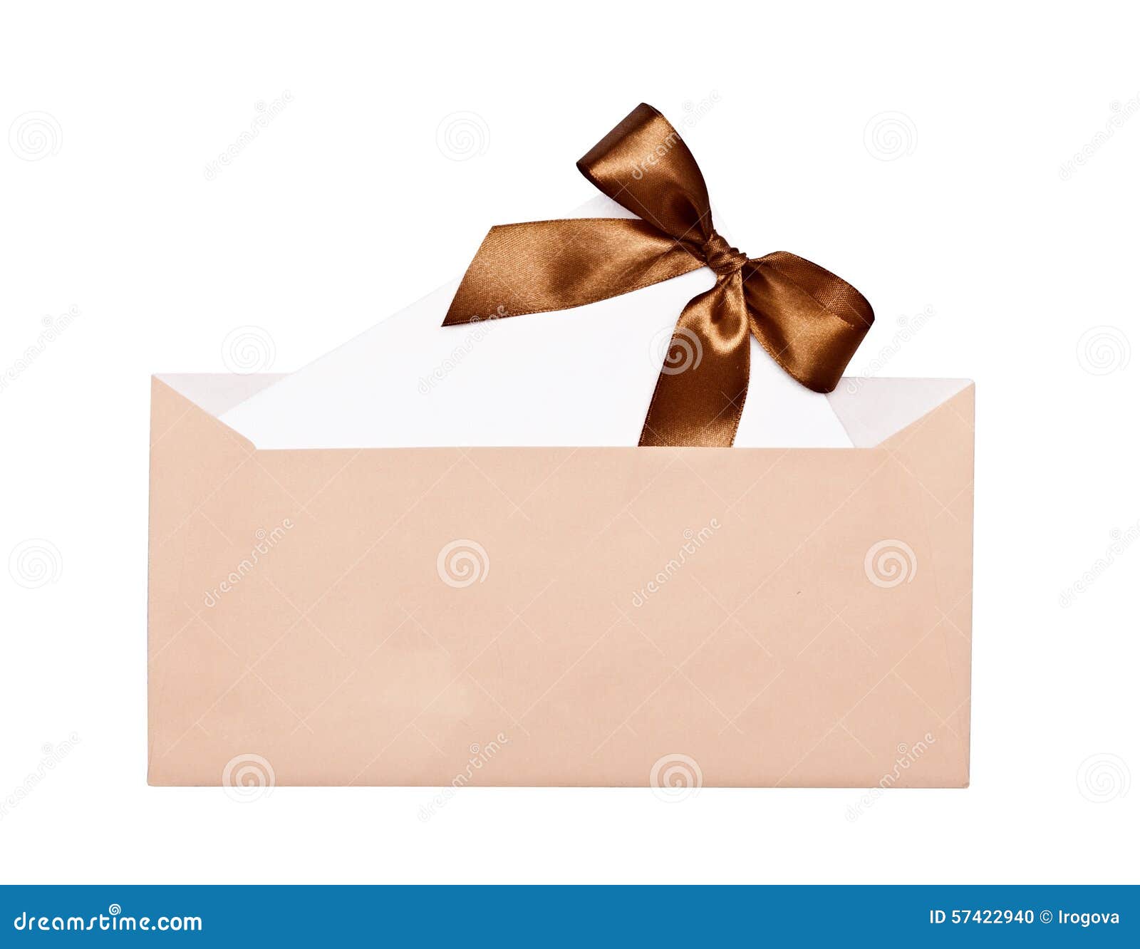 Envelope stock photo. Image of card, inbox, gift, ribbon - 57422940