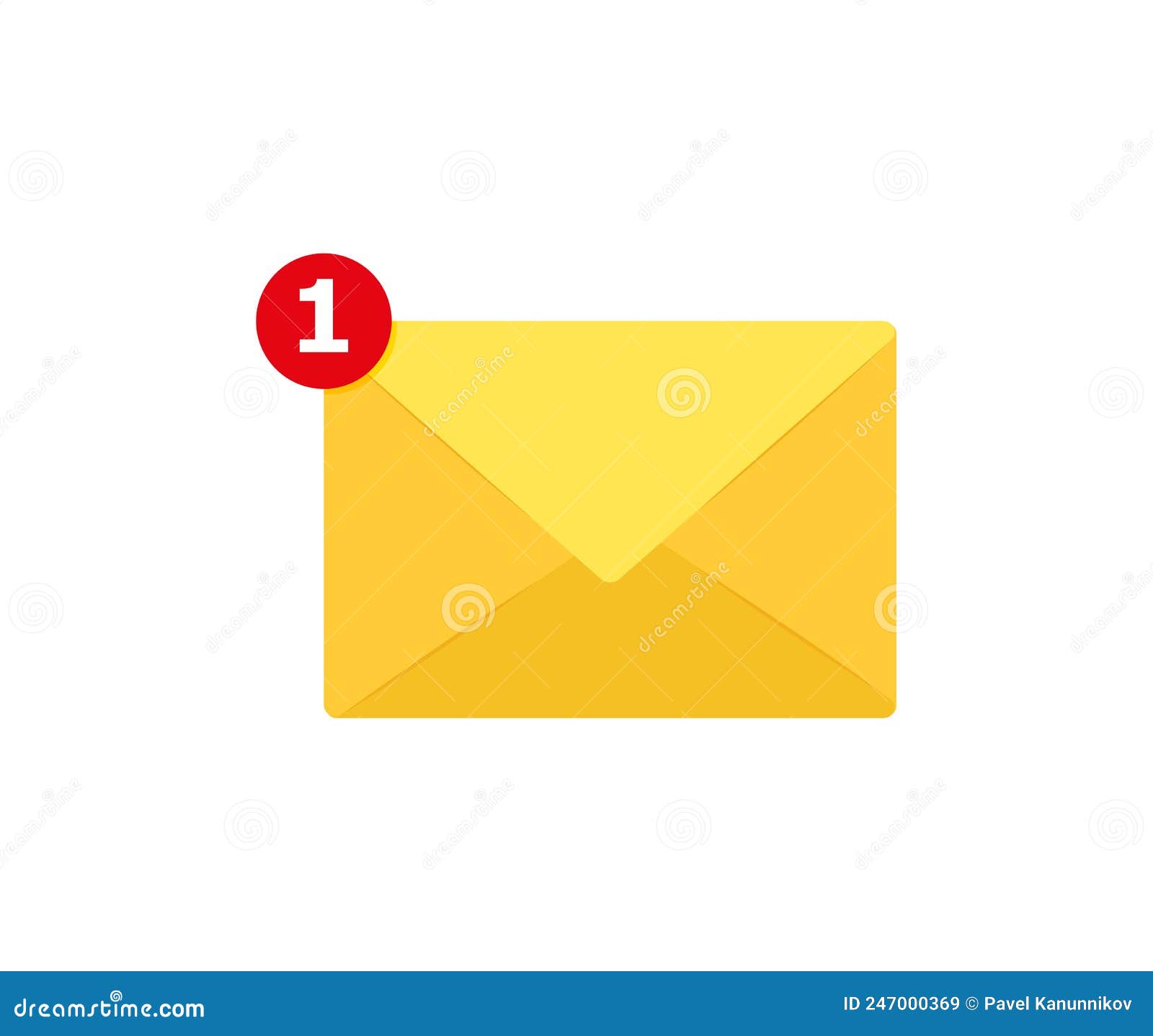 Envelope with a Letter.Web Site Page and Mobile App Design Element ...