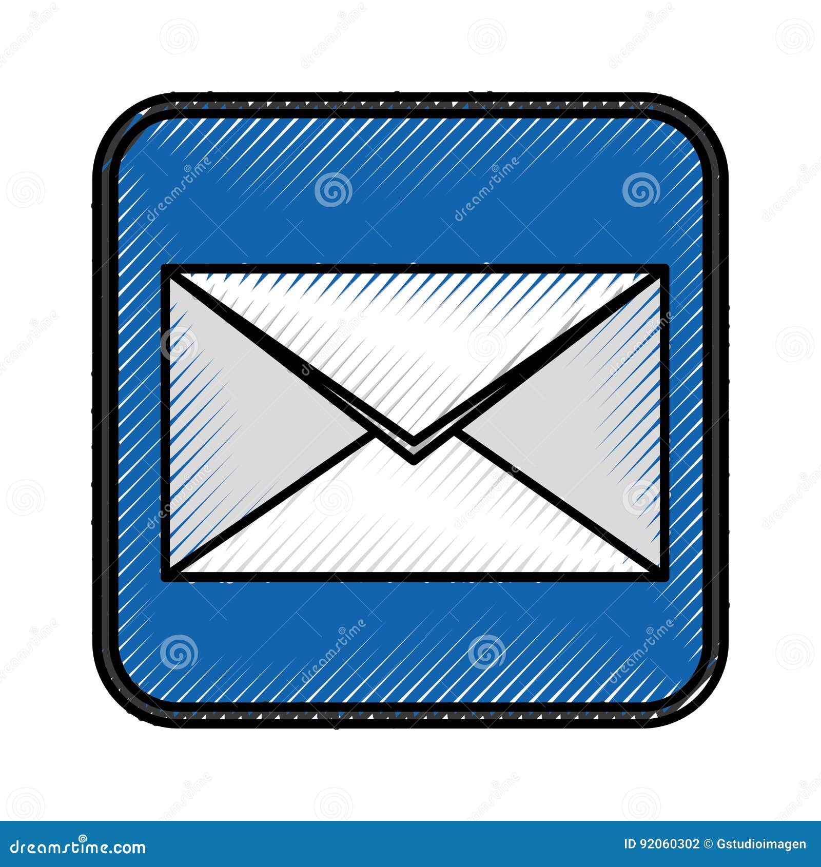 Envelope Mail Application Icon Stock Vector - Illustration of sign ...