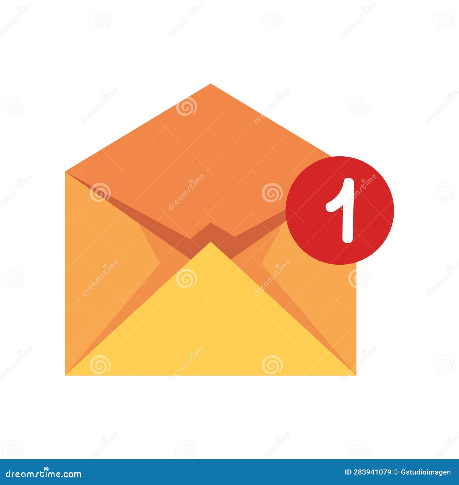 Envelope mail with counter stock vector. Illustration of post - 283941079