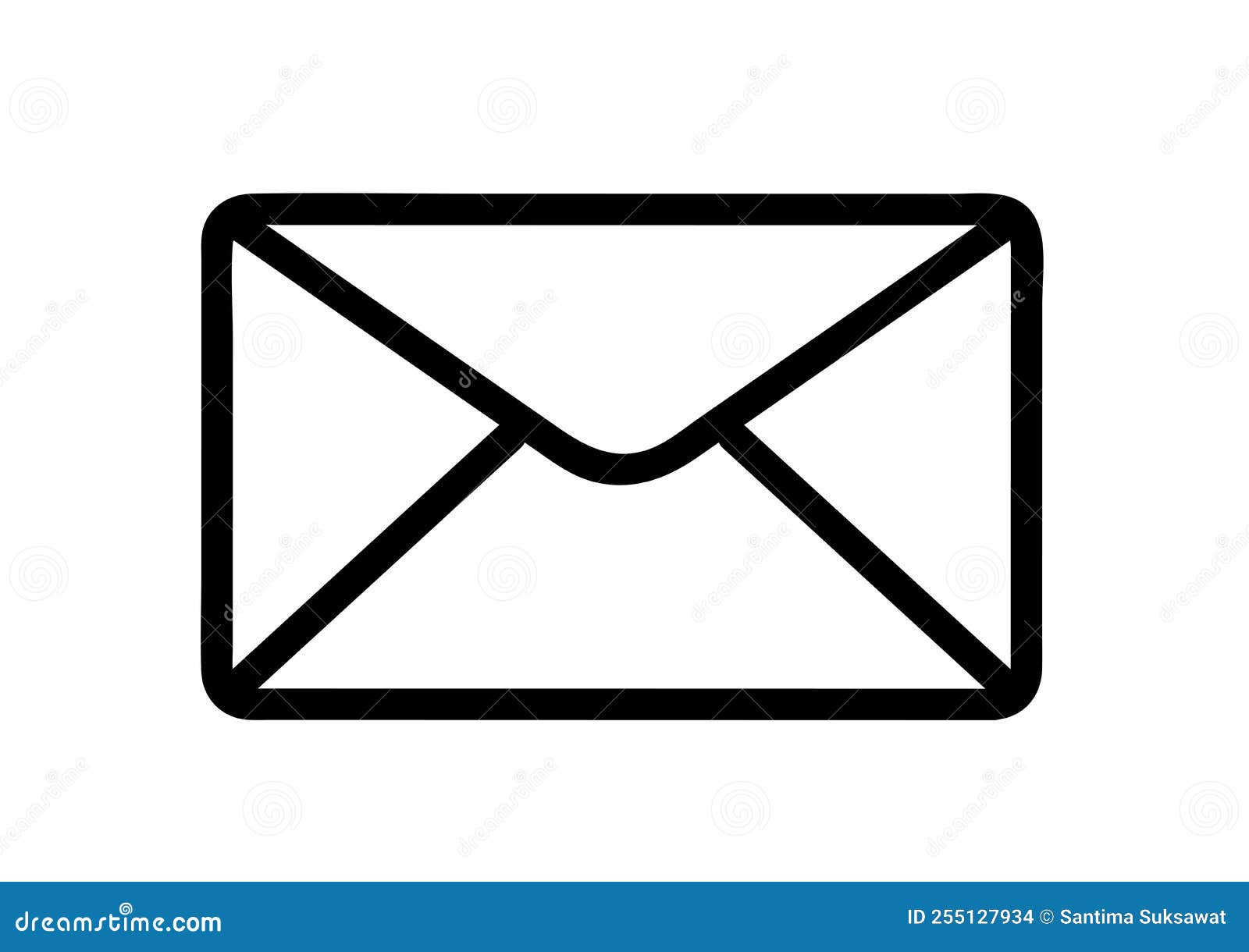 Envelope Mail icon stock vector. Illustration of element - 255127934