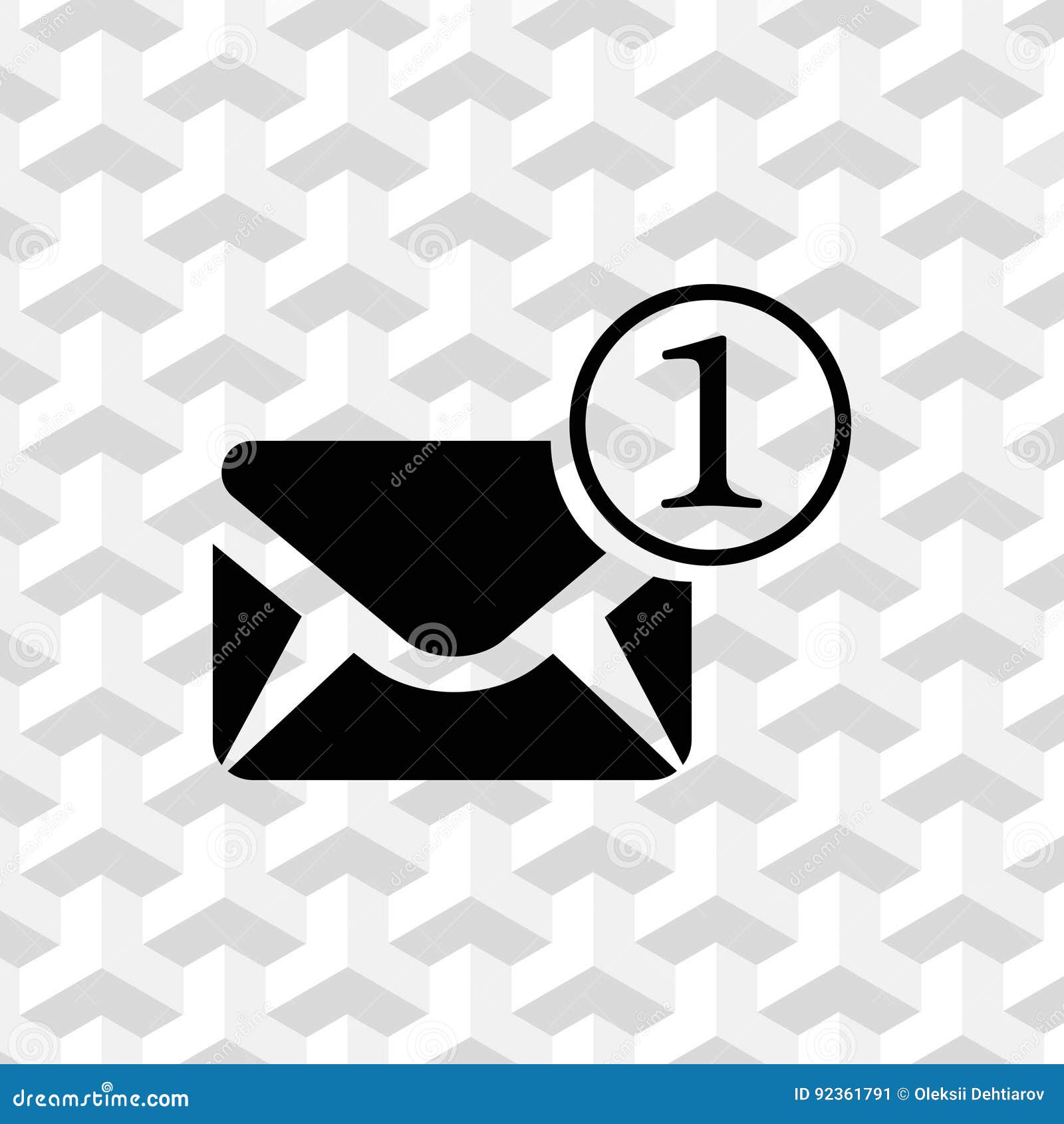 Envelope Mail Icon, Vector Illustration. Flat Design Style Stock Vector ...