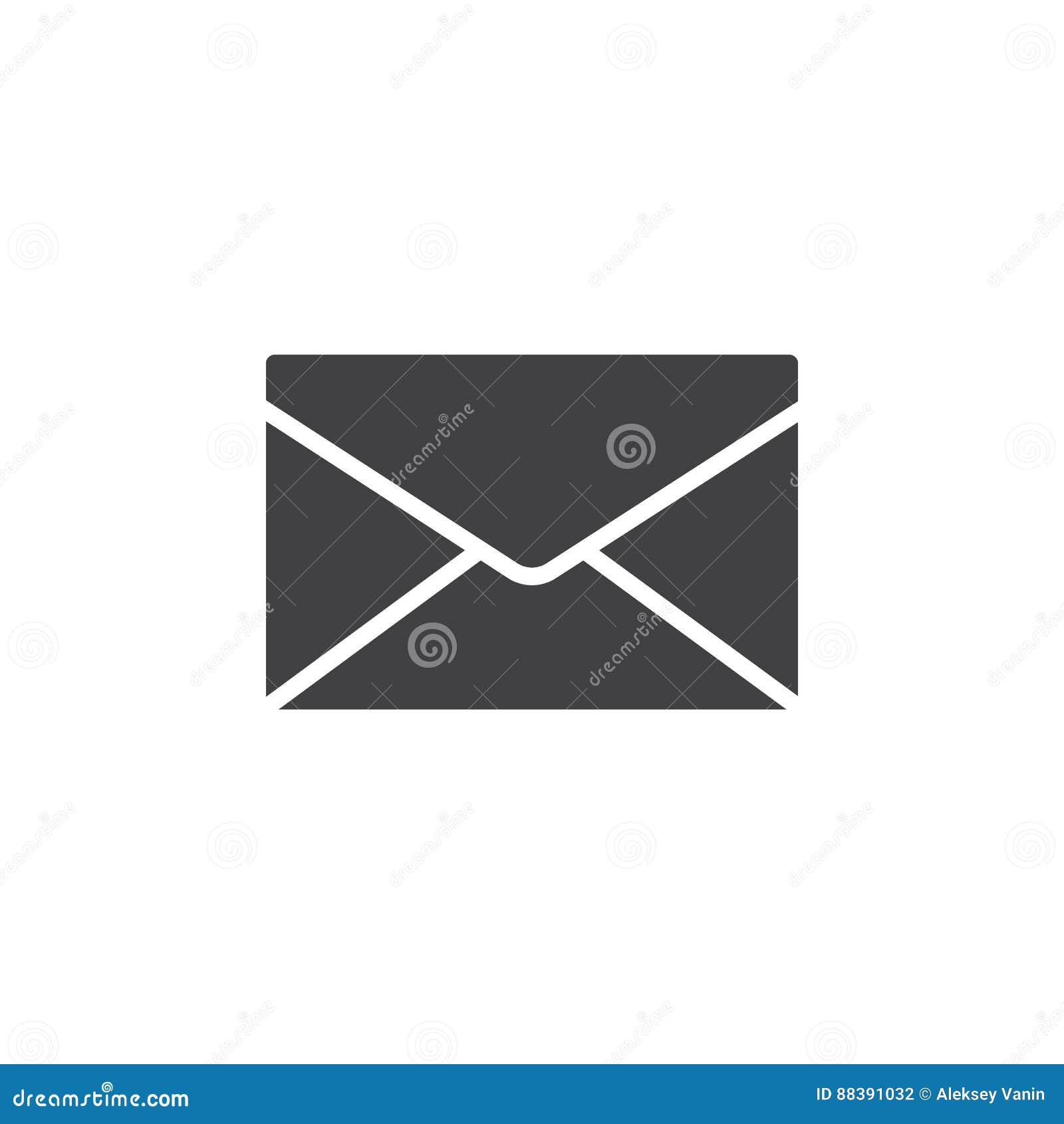 Envelope, Mail, Message Icon Vector, Filled Flat Sign, Solid Pictogram ...