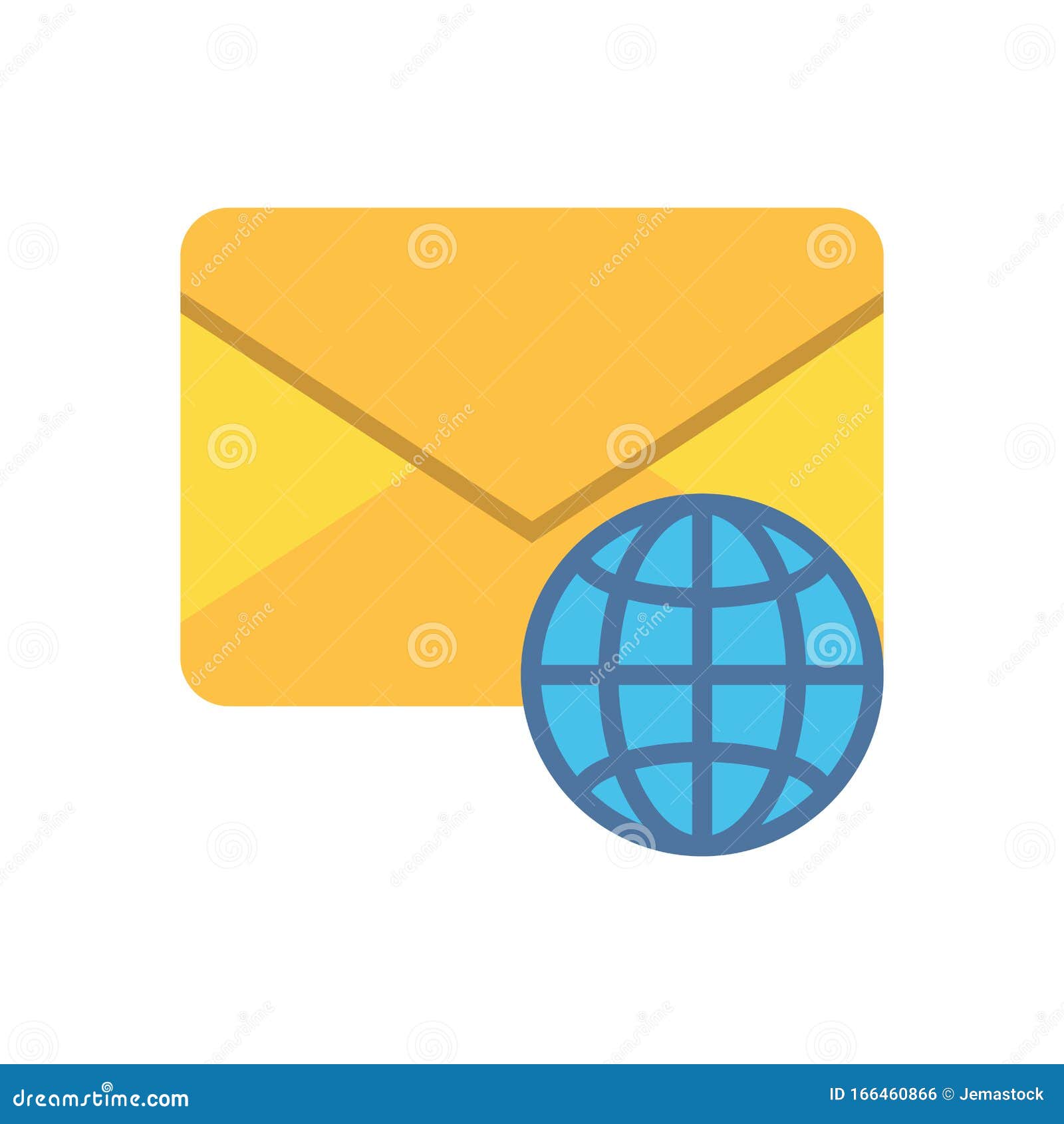 Envelope Mail with Sphere Planet Postal Service Stock Vector ...