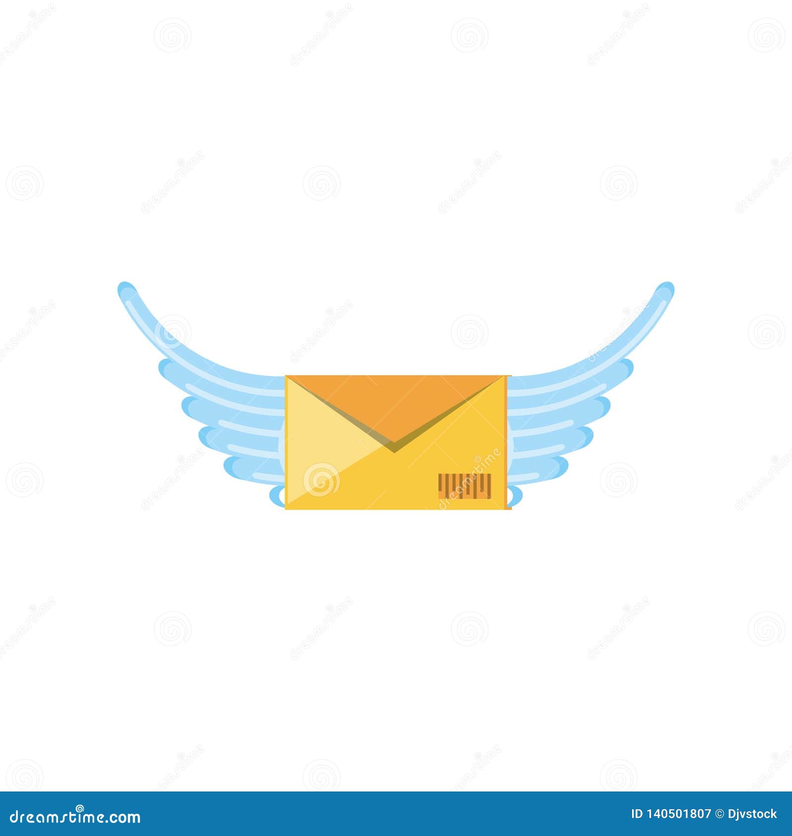 Envelope Mail with Wings Icon Stock Vector - Illustration of concept ...