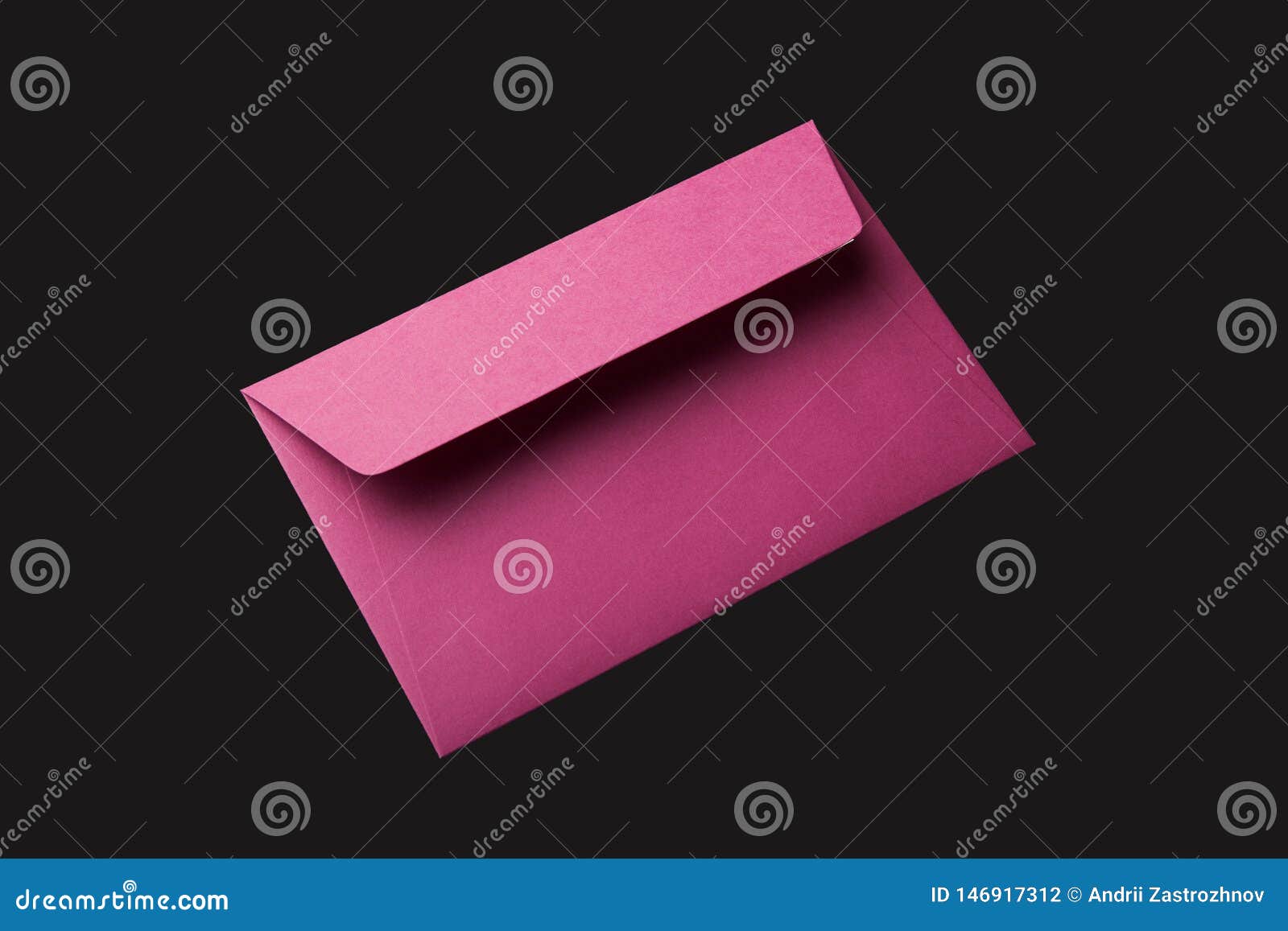 Envelope for Mailing. Black Background Stock Photo - Image of card ...