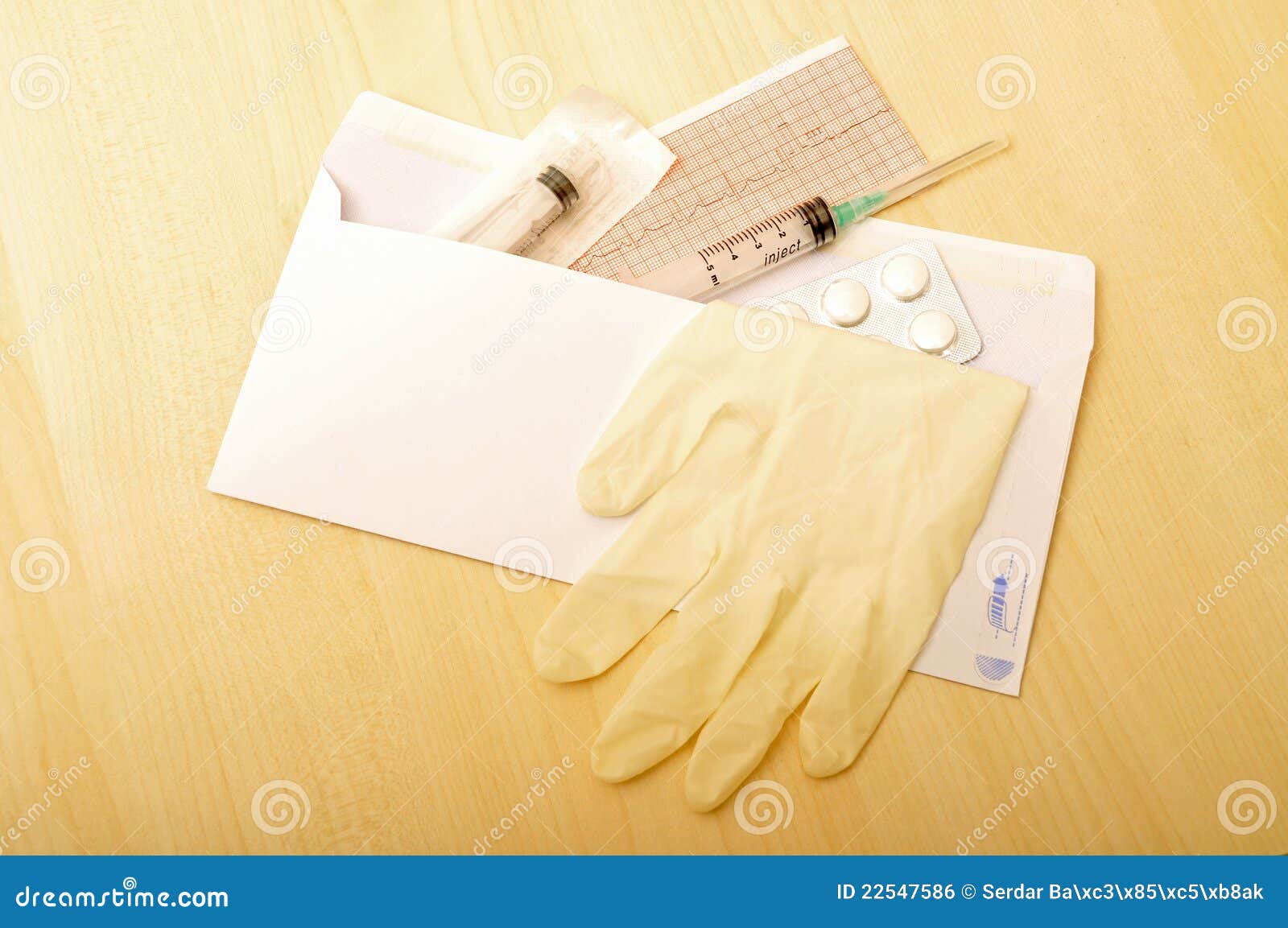 Envelope and Medical Supplies Stock Photo - Image of diabetic ...