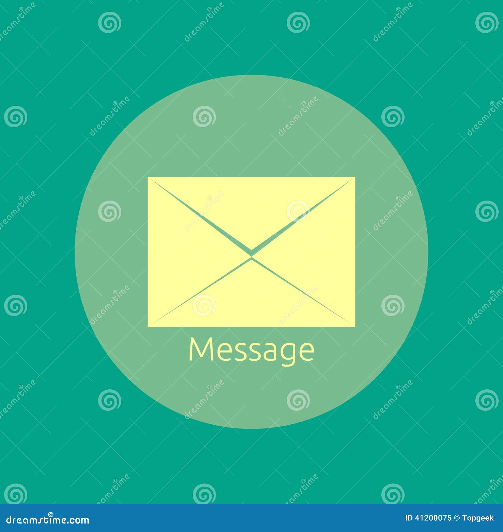 Envelope message stock vector. Illustration of letter - 41200075