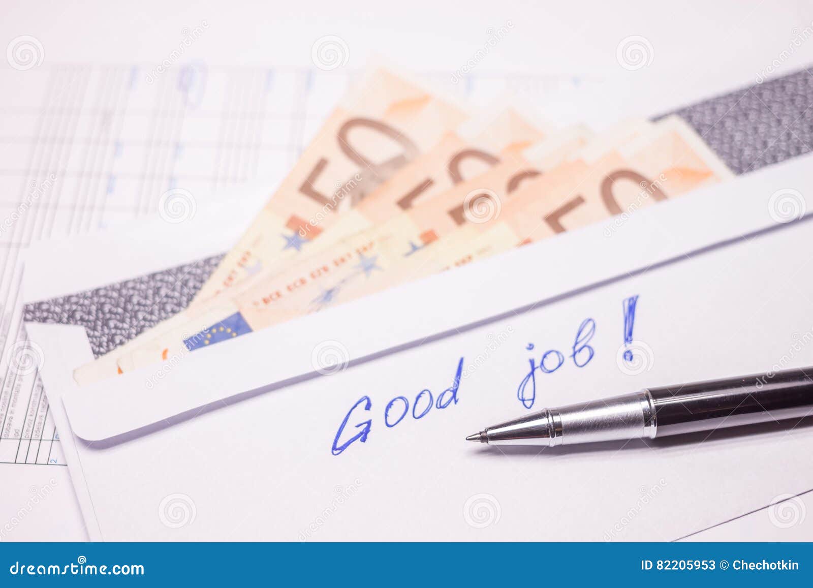Envelope with money stock image. Image of bank, good - 82205953