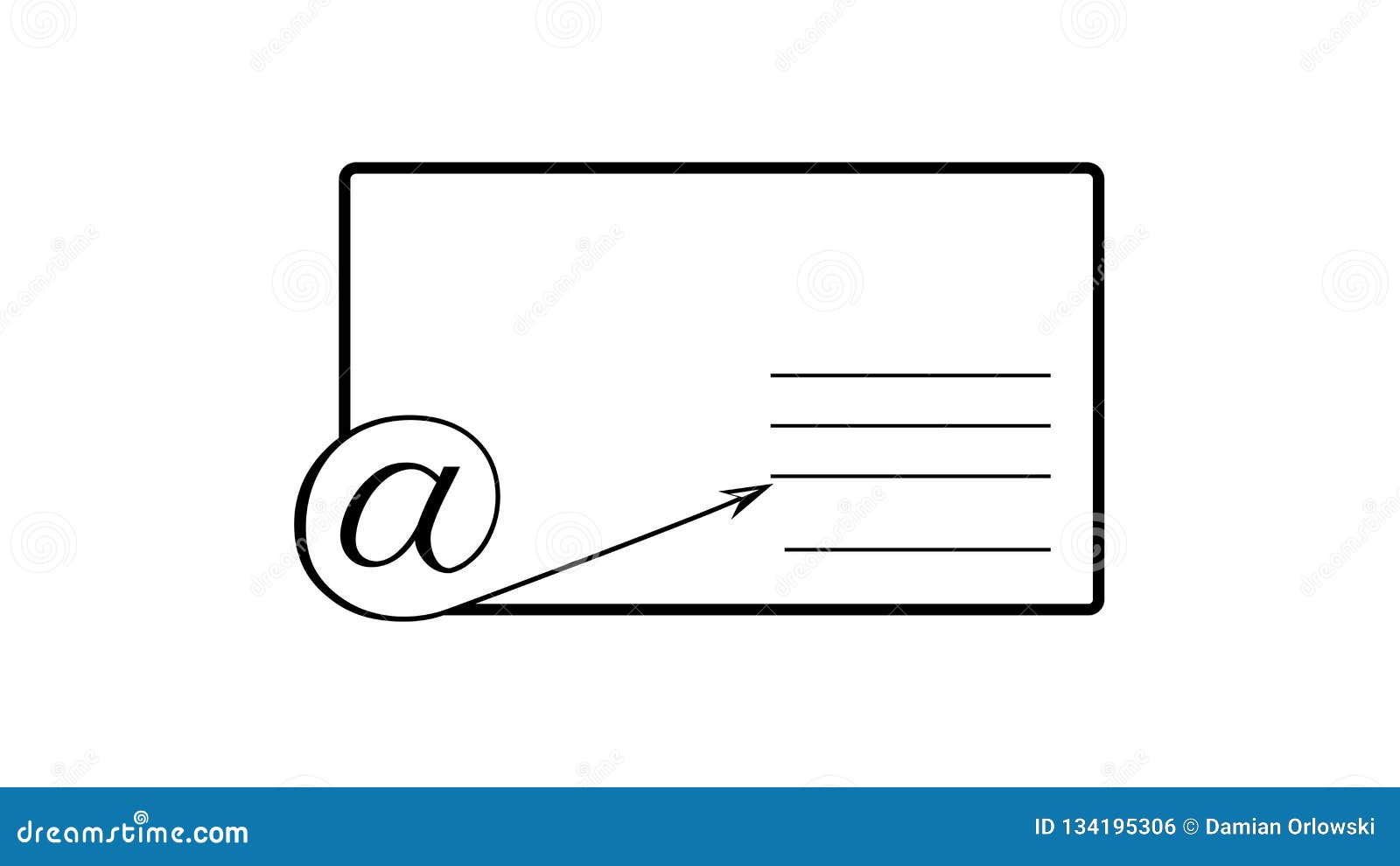 Envelope with a Monkey Sign in Front Stock Vector - Illustration of ...