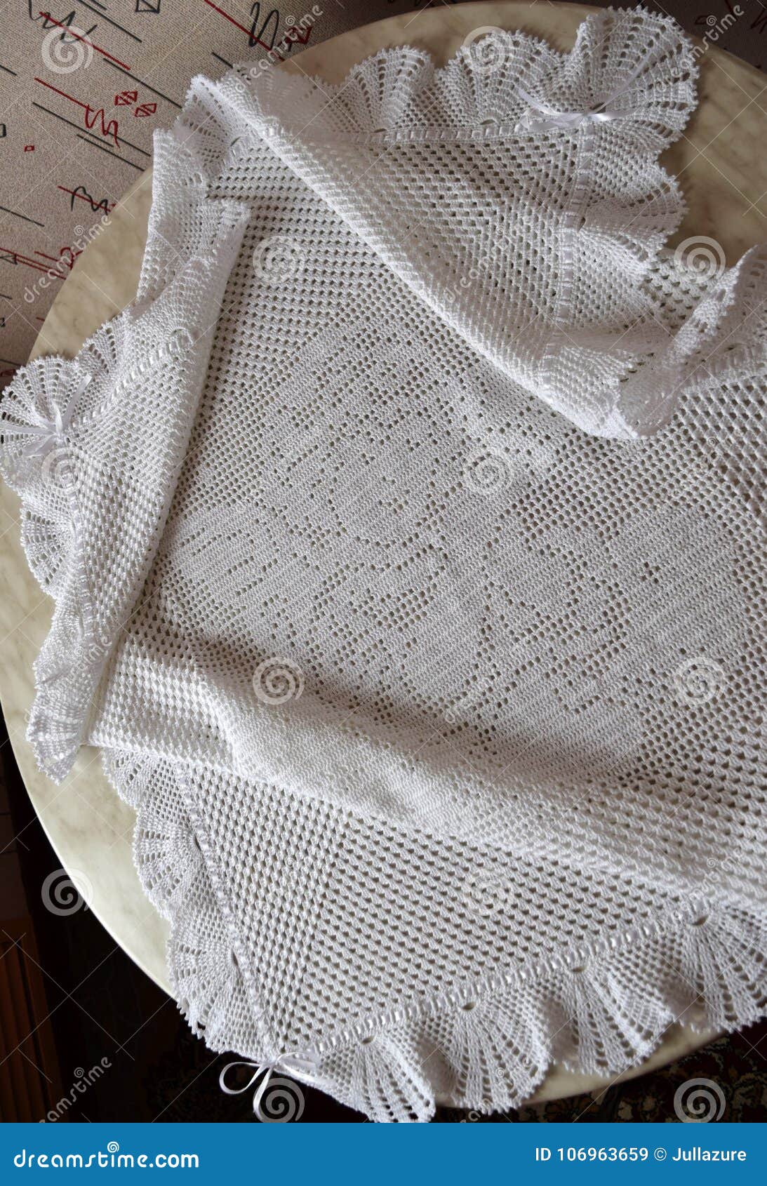 Envelope for Newborns. Knitted Envelope for Newborn Stock Image - Image ...