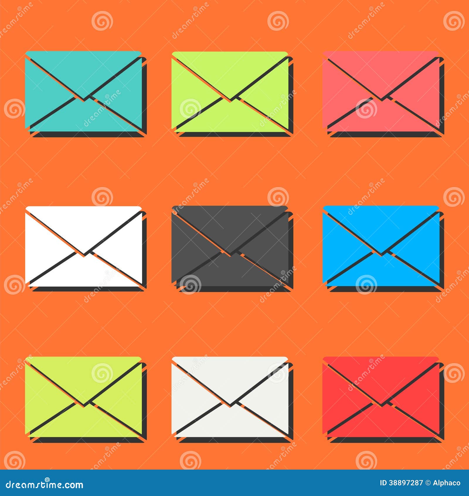 Envelope pattern stock vector. Illustration of ornament - 38897287