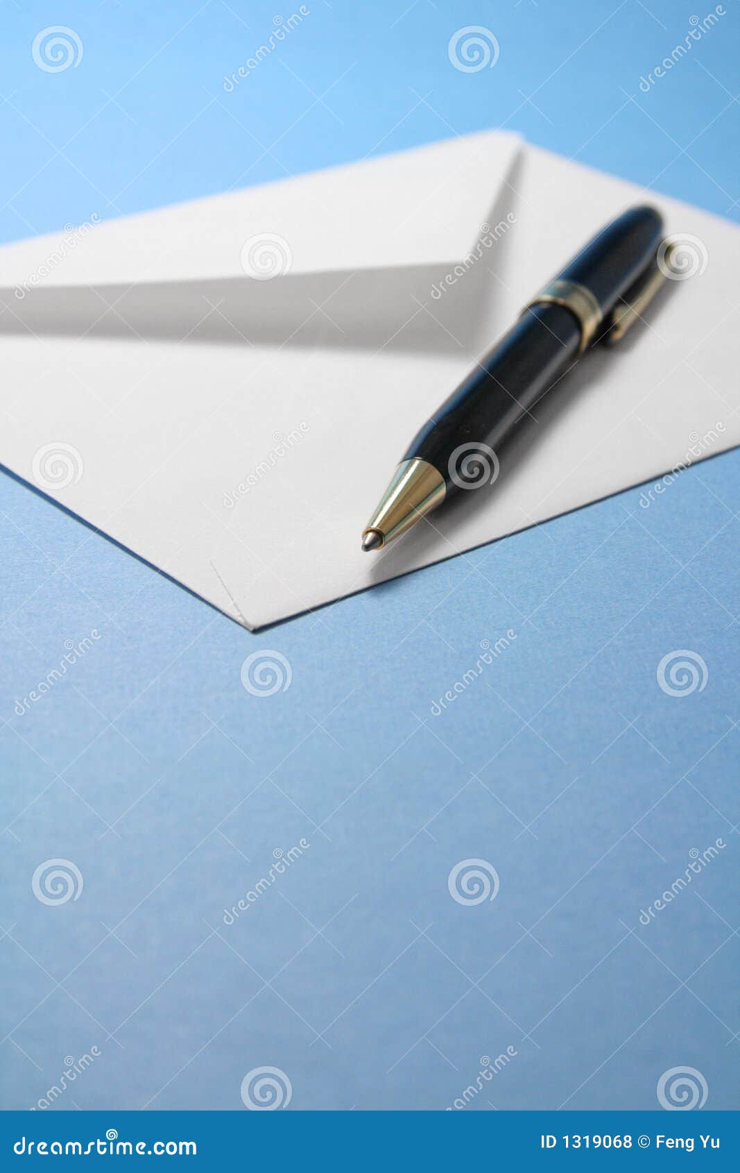 Envelope and pen stock photo. Image of post, message, media - 1319068