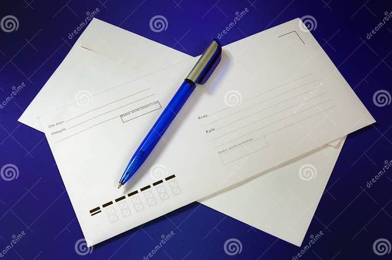 Envelope and pen stock photo. Image of envelope, writing - 5857340