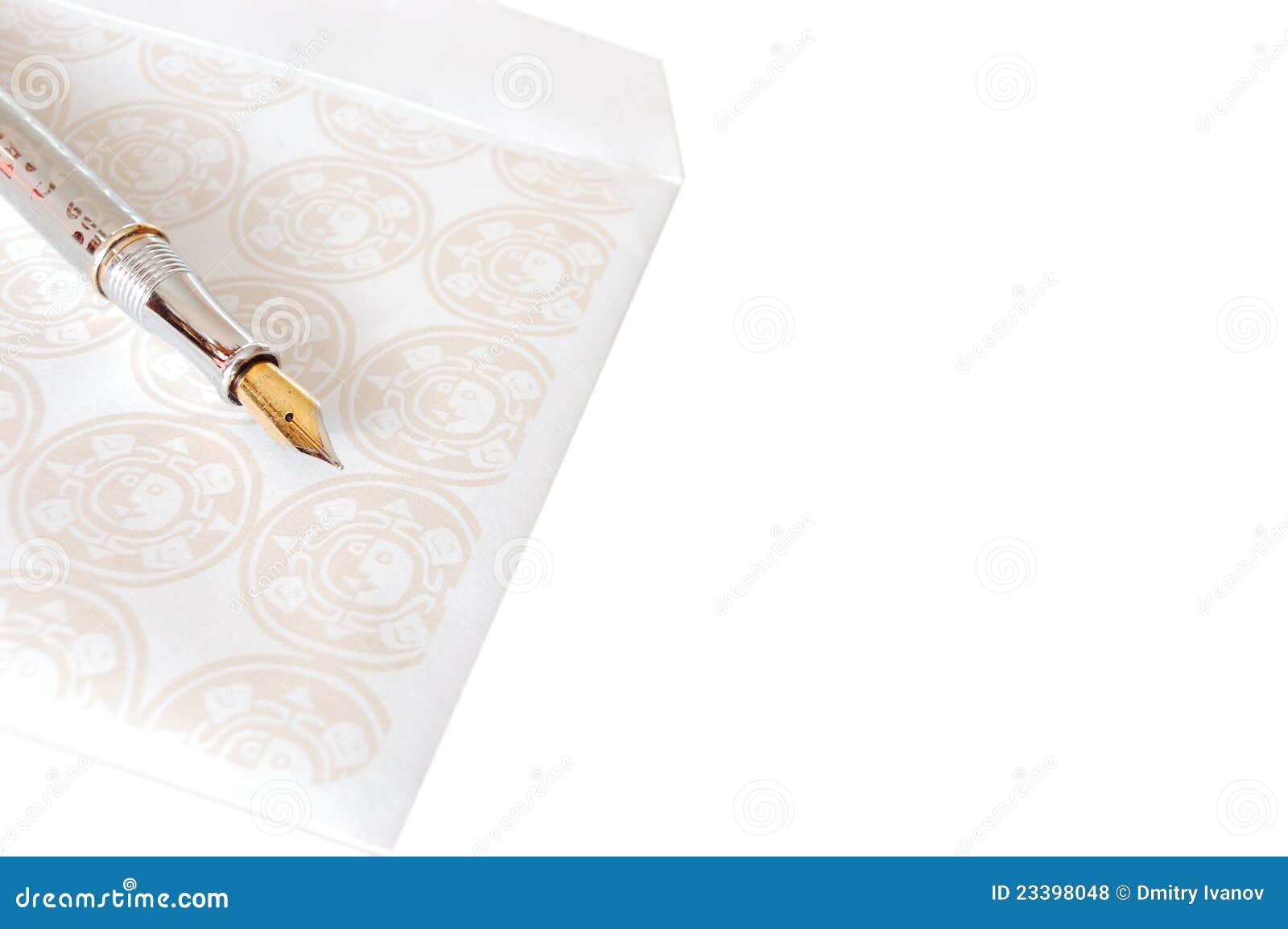 Envelope and Pen Left Position Stock Photo - Image of concept ...